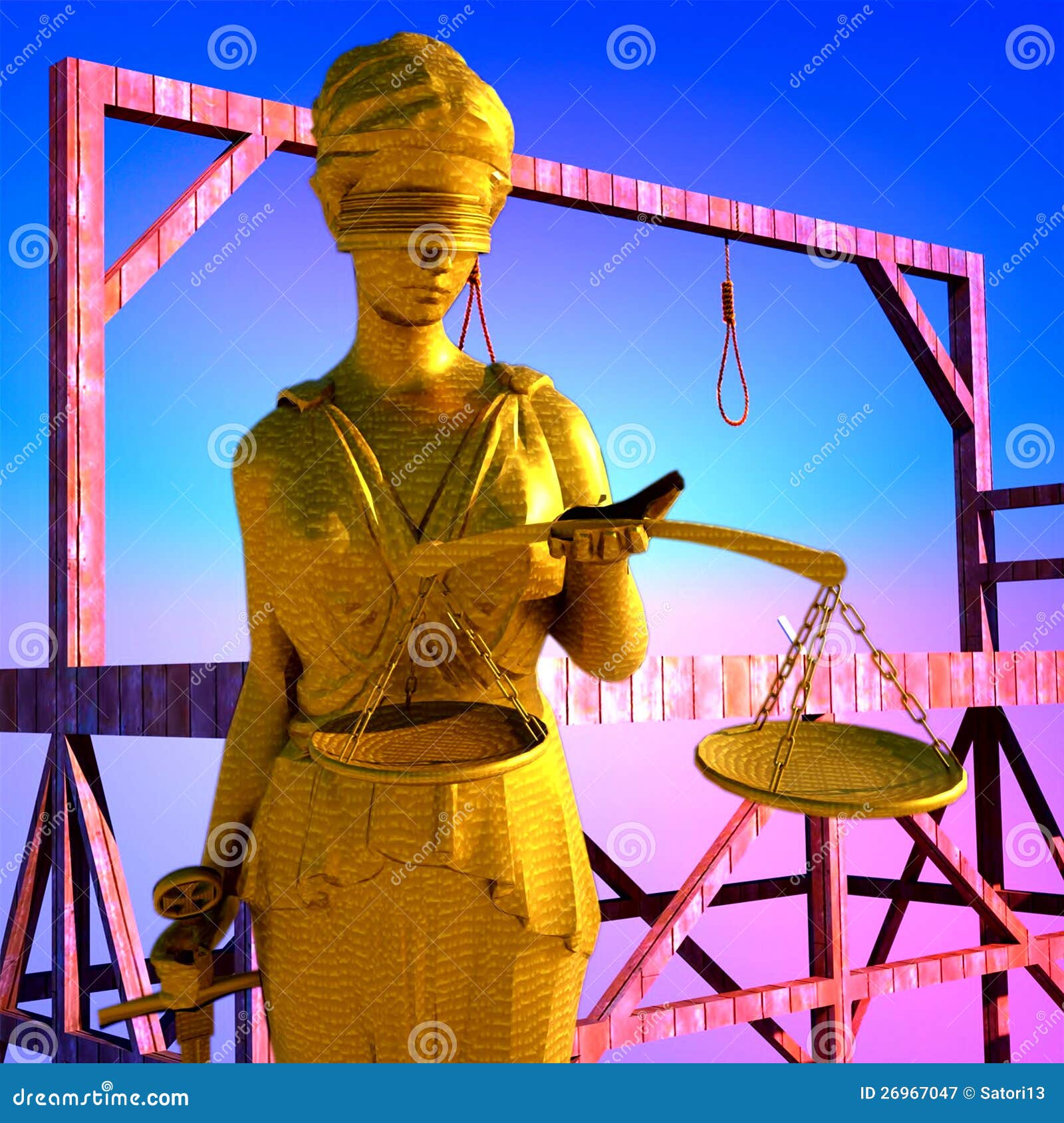 Themis in court stock image. Image of concept, gallows - 26967047