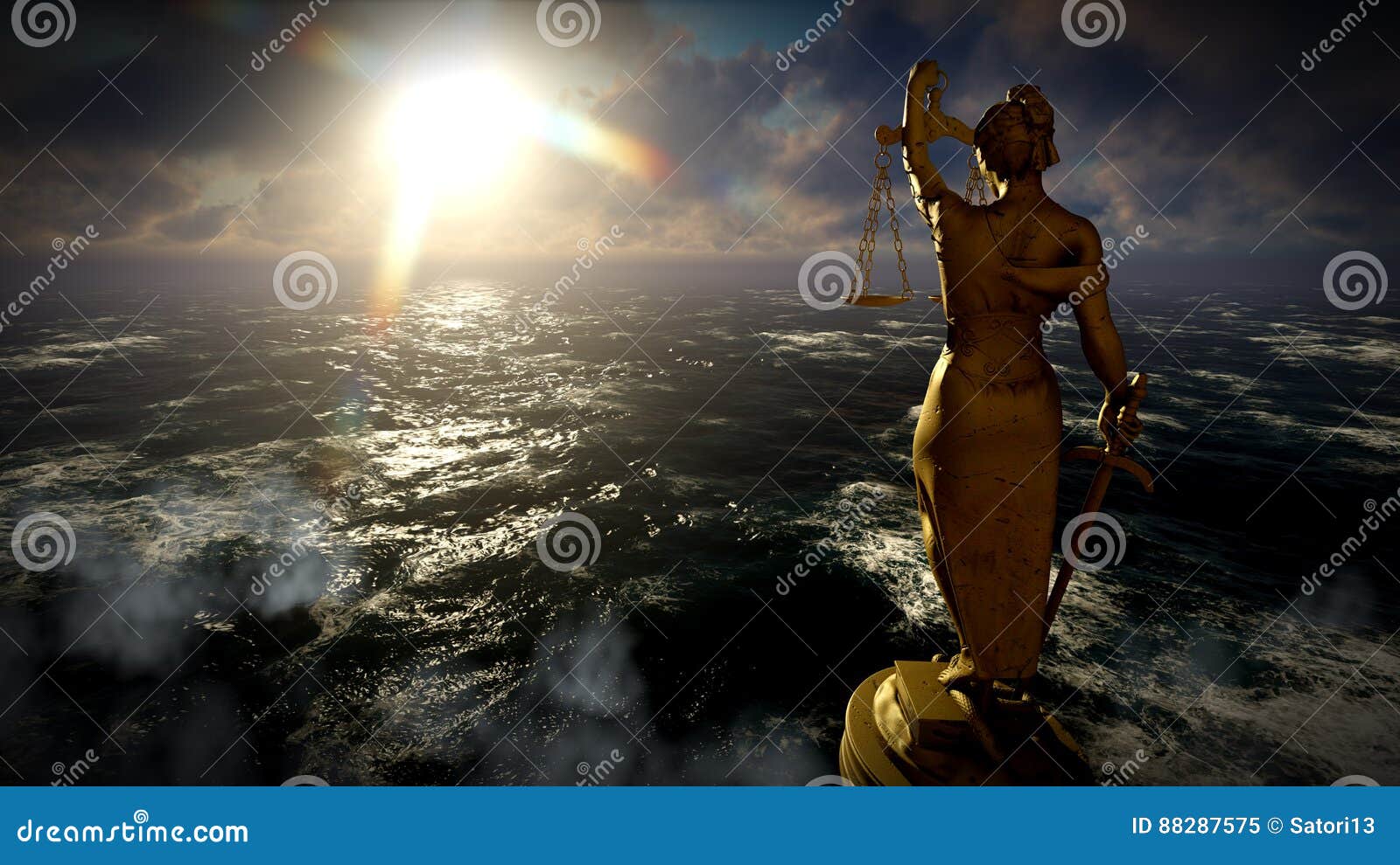 Themis in Court 3d Illustration Stock Image - Image of judicature ...