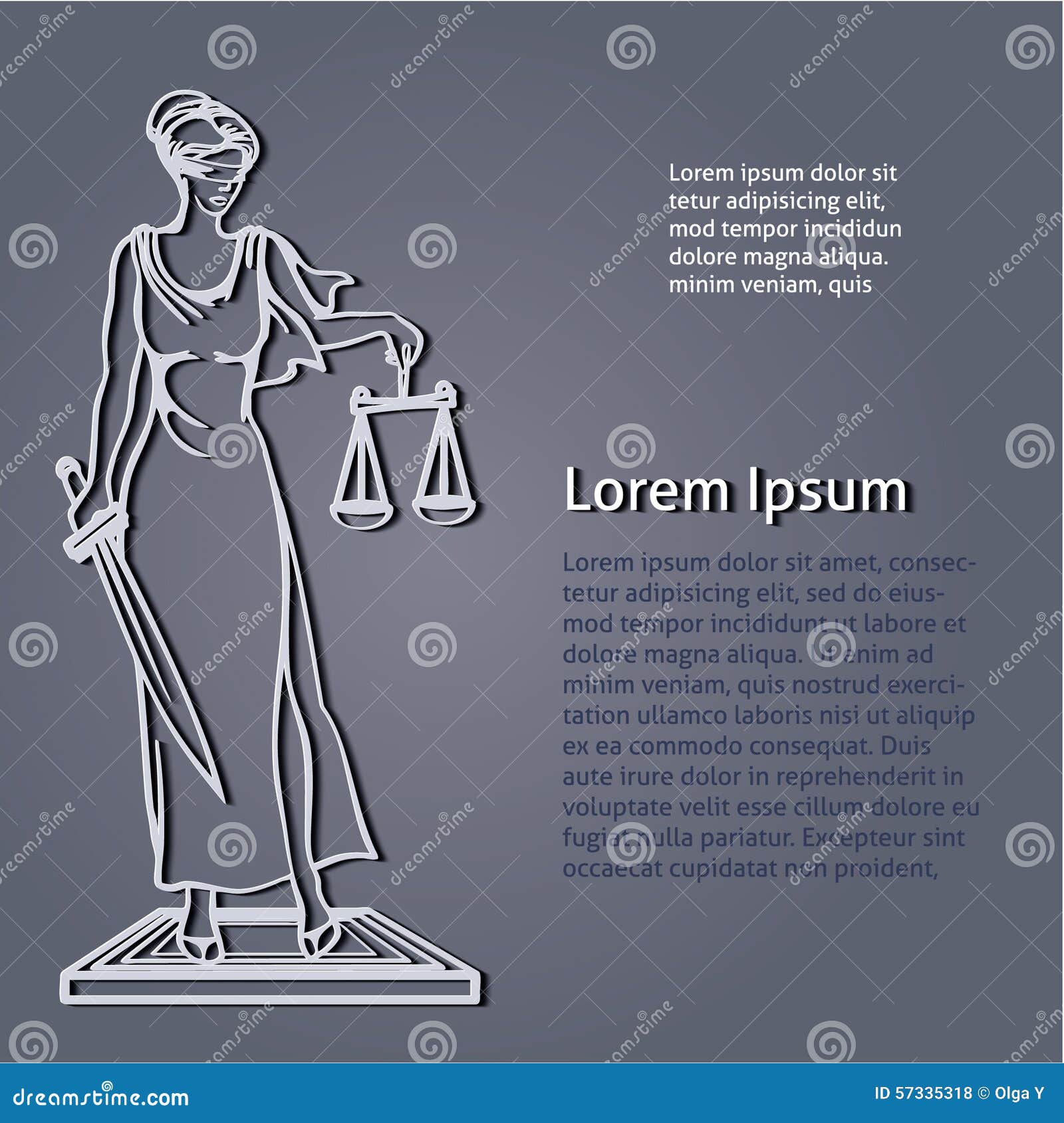 Themis (Femida) - Goddess of Justice. Stock Illustration - Illustration ...