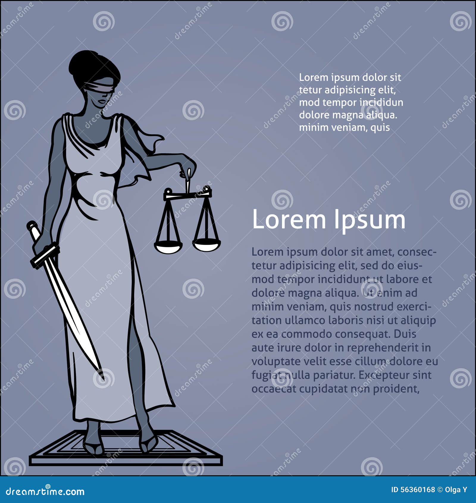 Themis - Goddess Of Justice.Vector Illustration | CartoonDealer.com ...