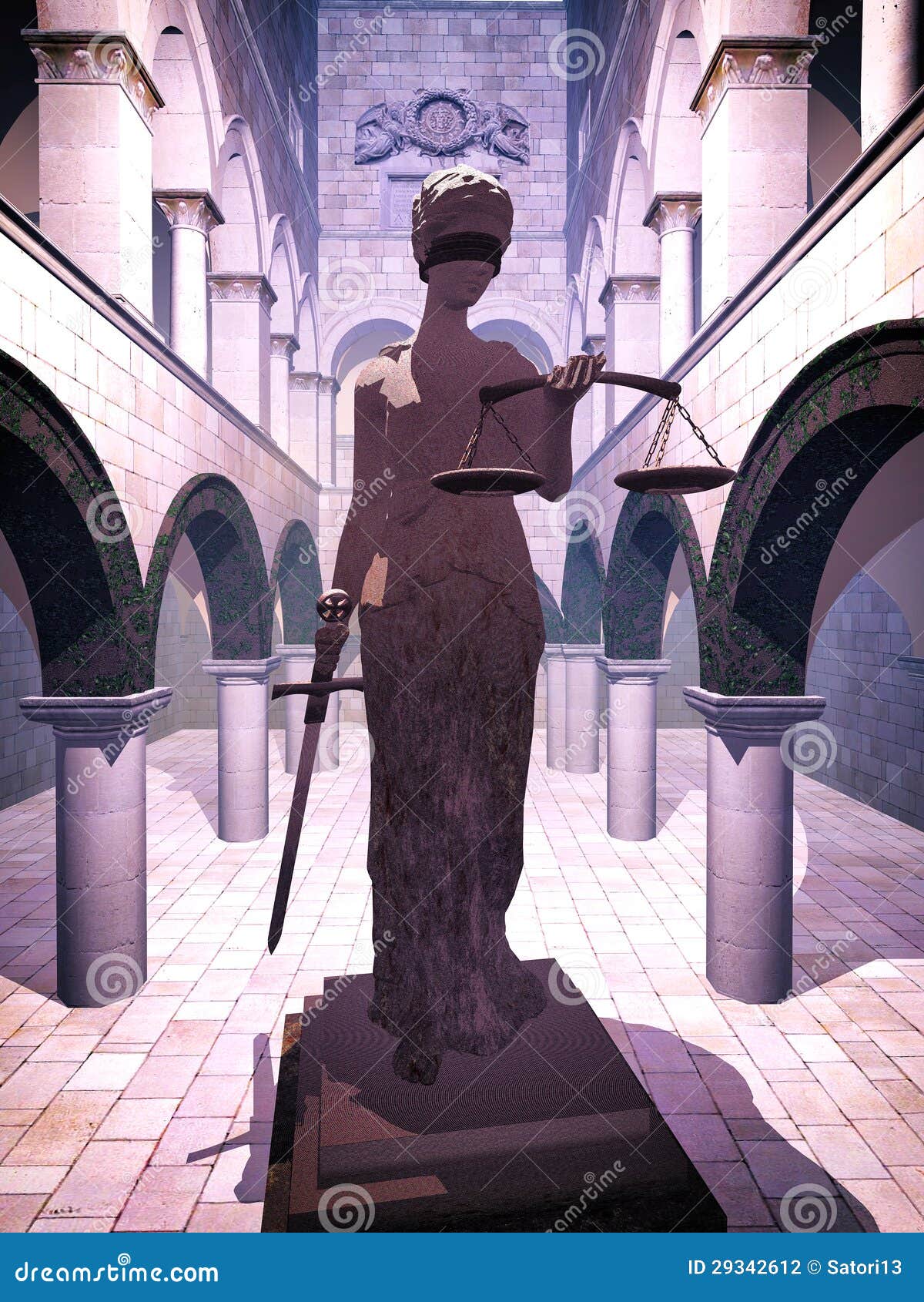 Themis the Justice symbol stock illustration. Illustration of judgment ...