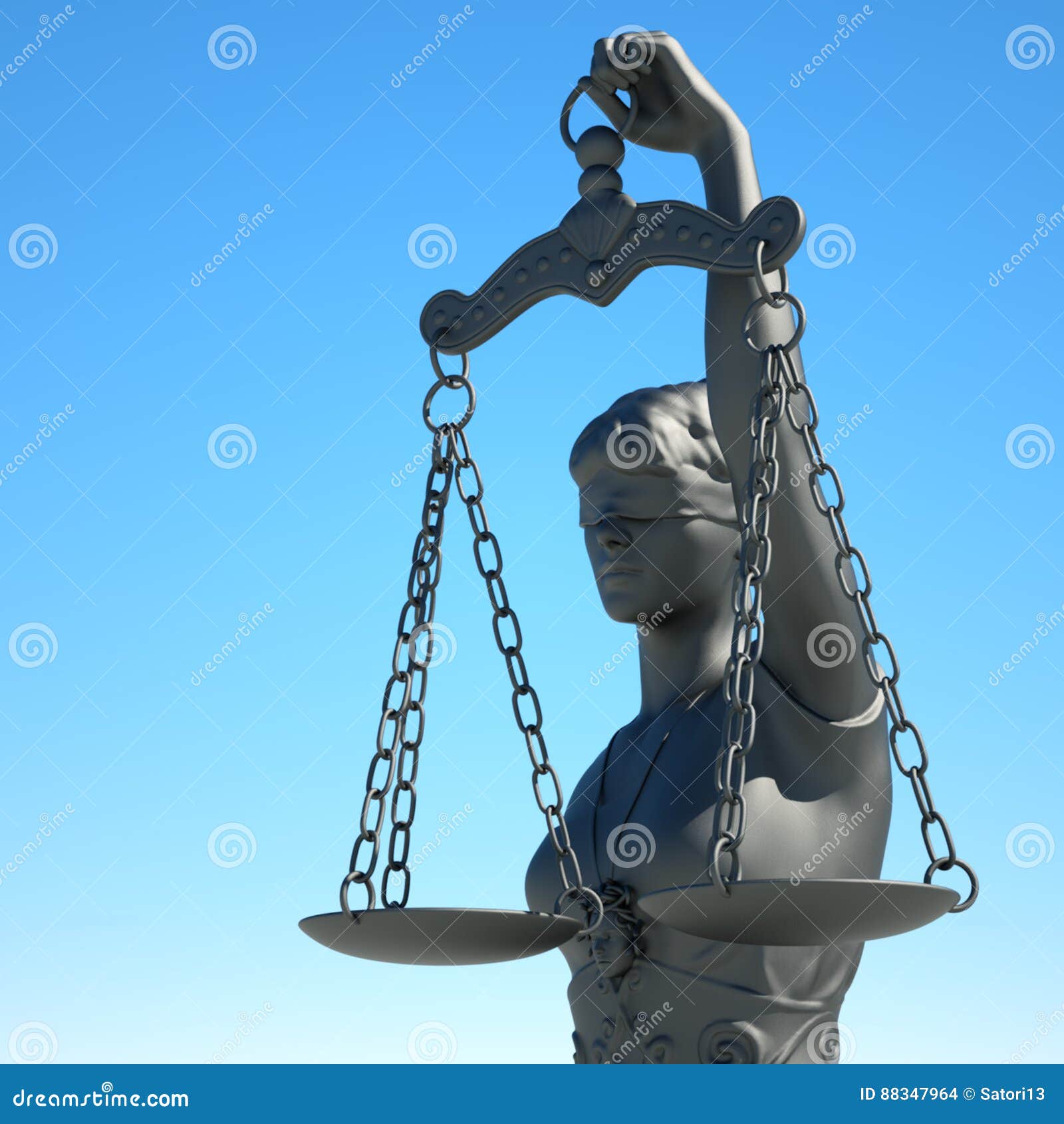 Themis with Scale and Sword 3d Rendering Stock Photo - Image of justice ...
