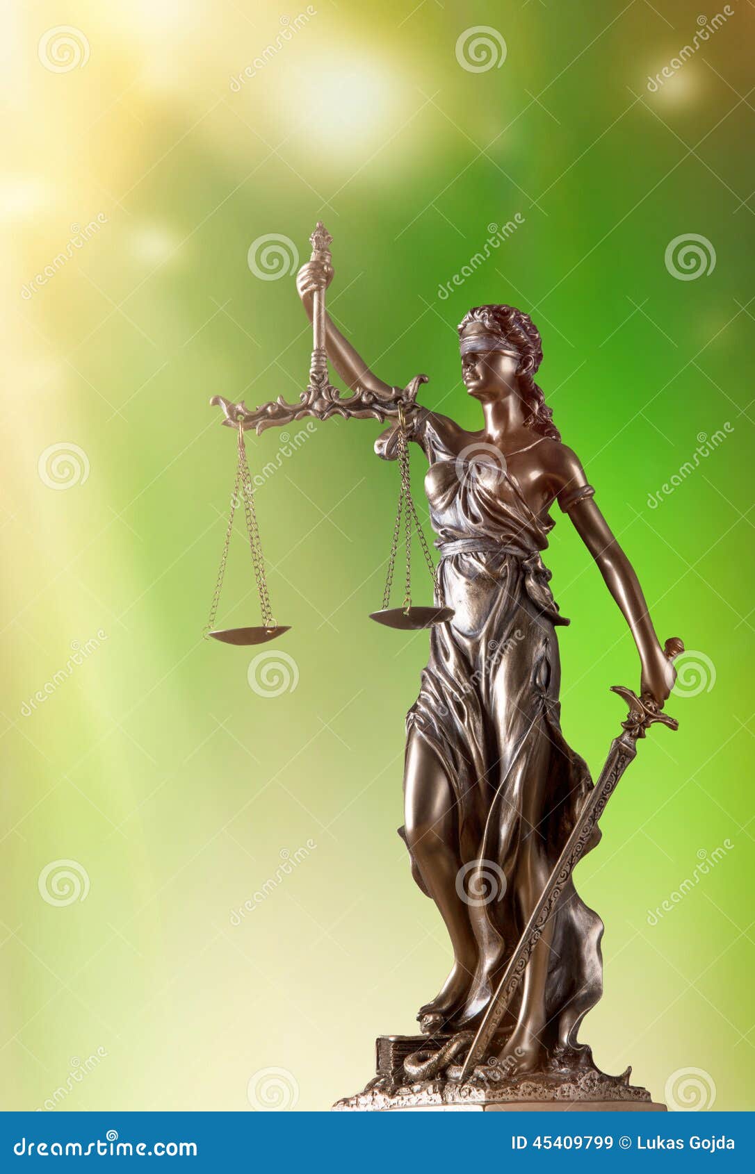 Themis in Spotlight, Law Concept. Stock Image - Image of equality ...