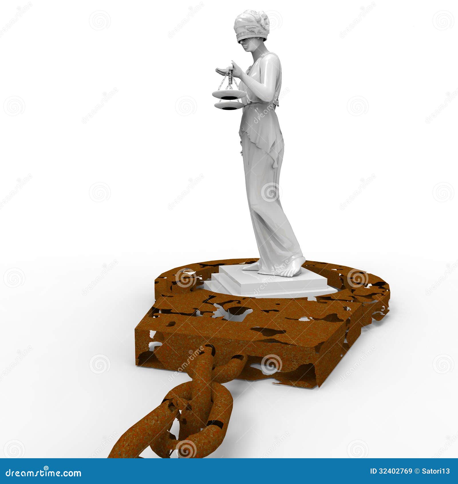 Themis Statue Holding Scales Balance Continuous One Line Vector Drawing ...