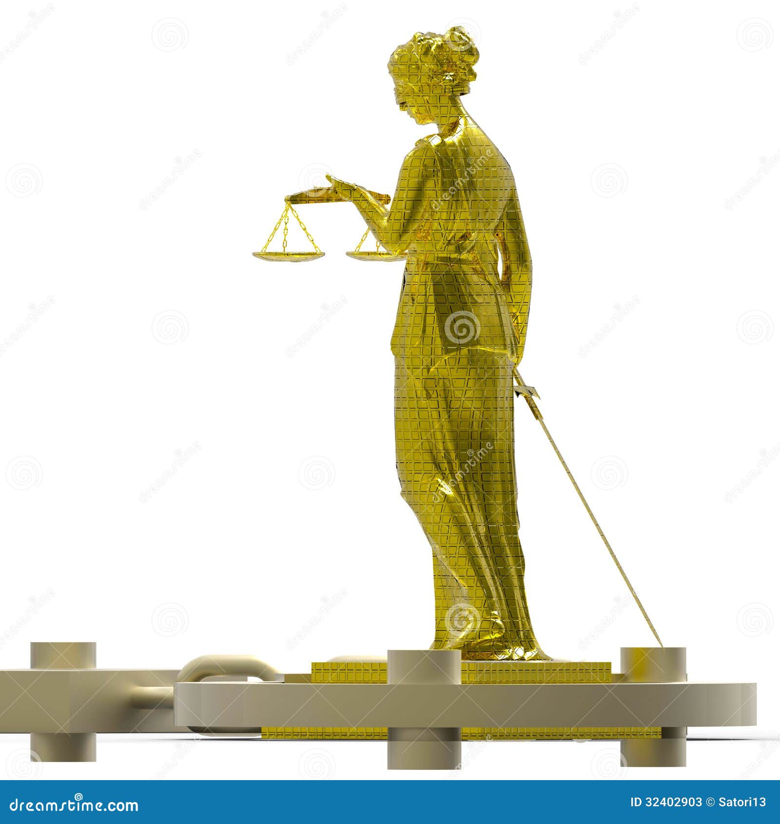 Themis Statue And Handcuffs Royalty-Free Stock Photography ...