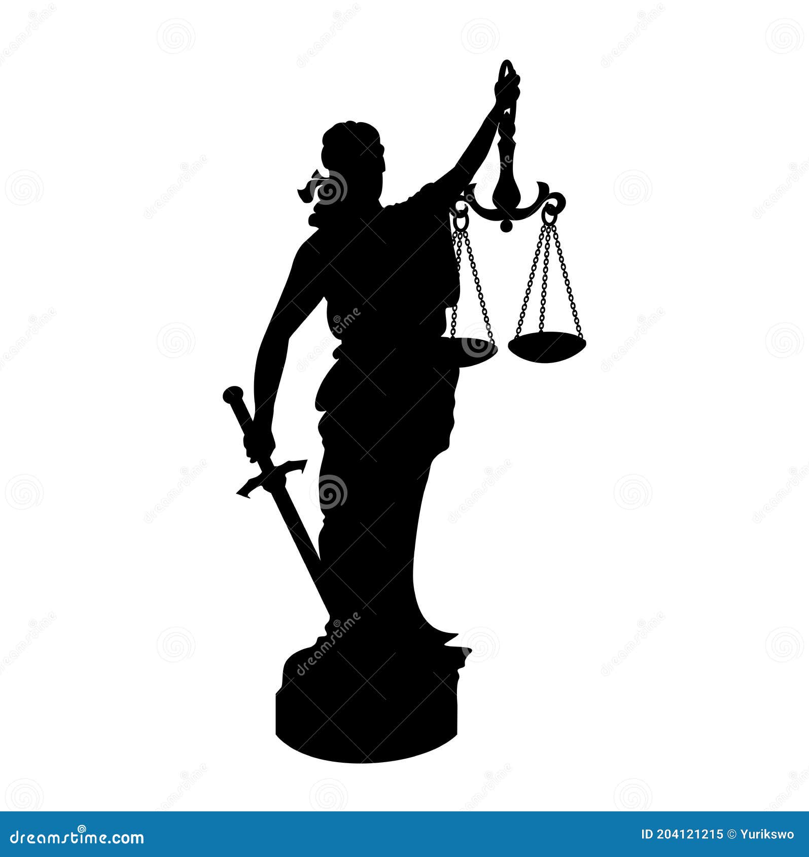 Themis vector silhouette stock vector. Illustration of scale - 204121215