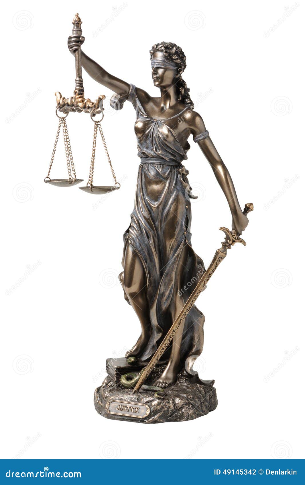 Themis on a White Background Stock Photo - Image of background, statue ...