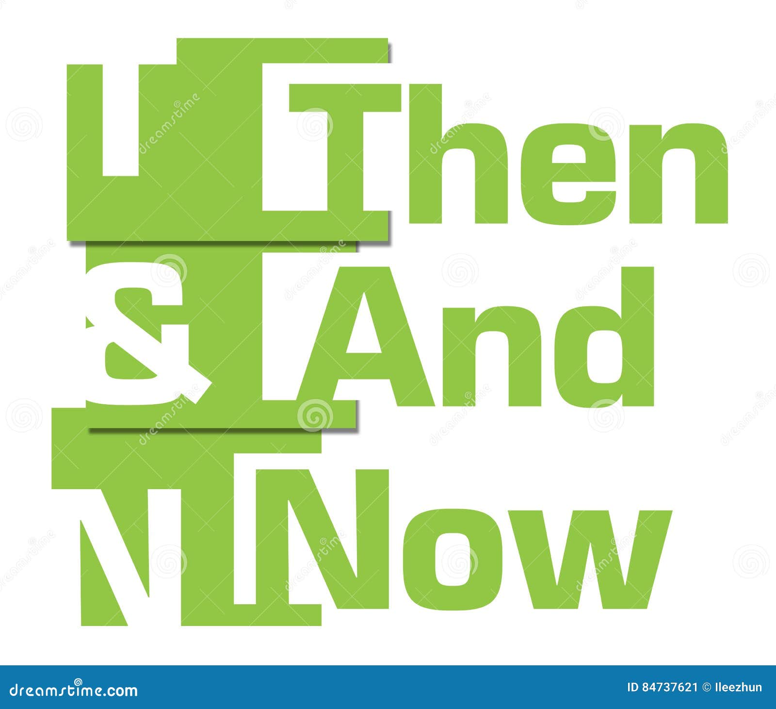 Then and Now Abstract Green Stripes Stock Illustration - Illustration ...