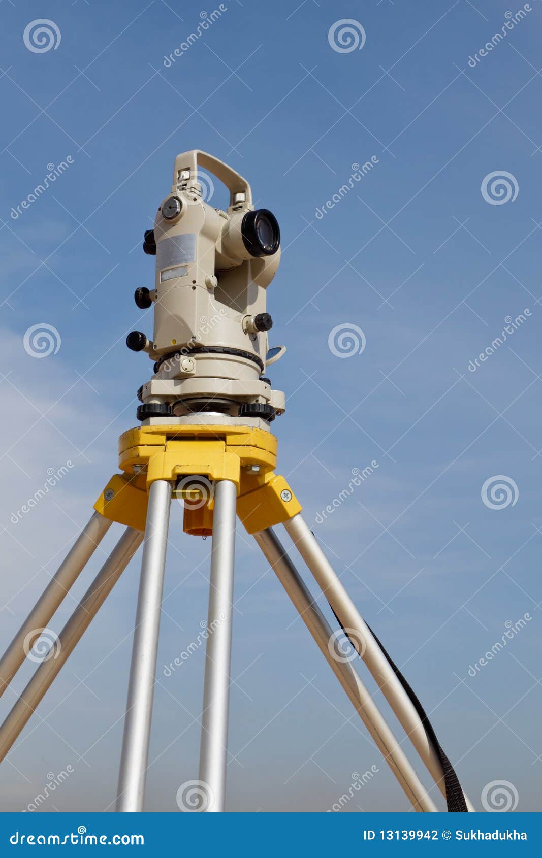 Theodolite stock photo. Image of background, optics, lens - 13139942
