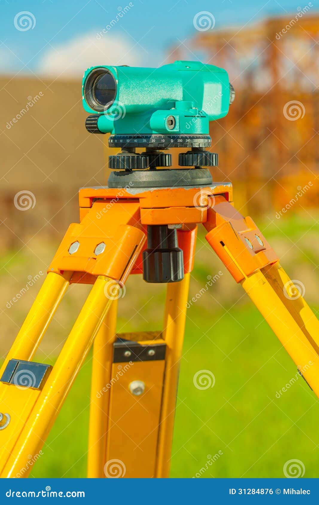 Theodolite close up stock photo. Image of surveying, equipment - 31284876