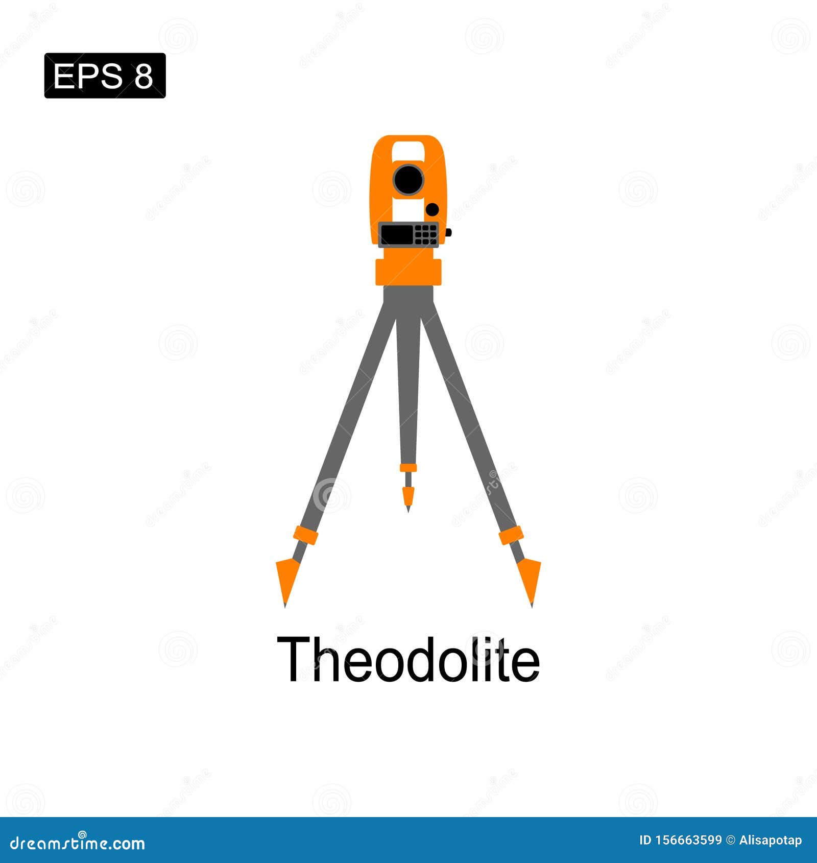 Theodolite Icon. Simple Illustration Of Theodolite Vector Icon For Web ...
