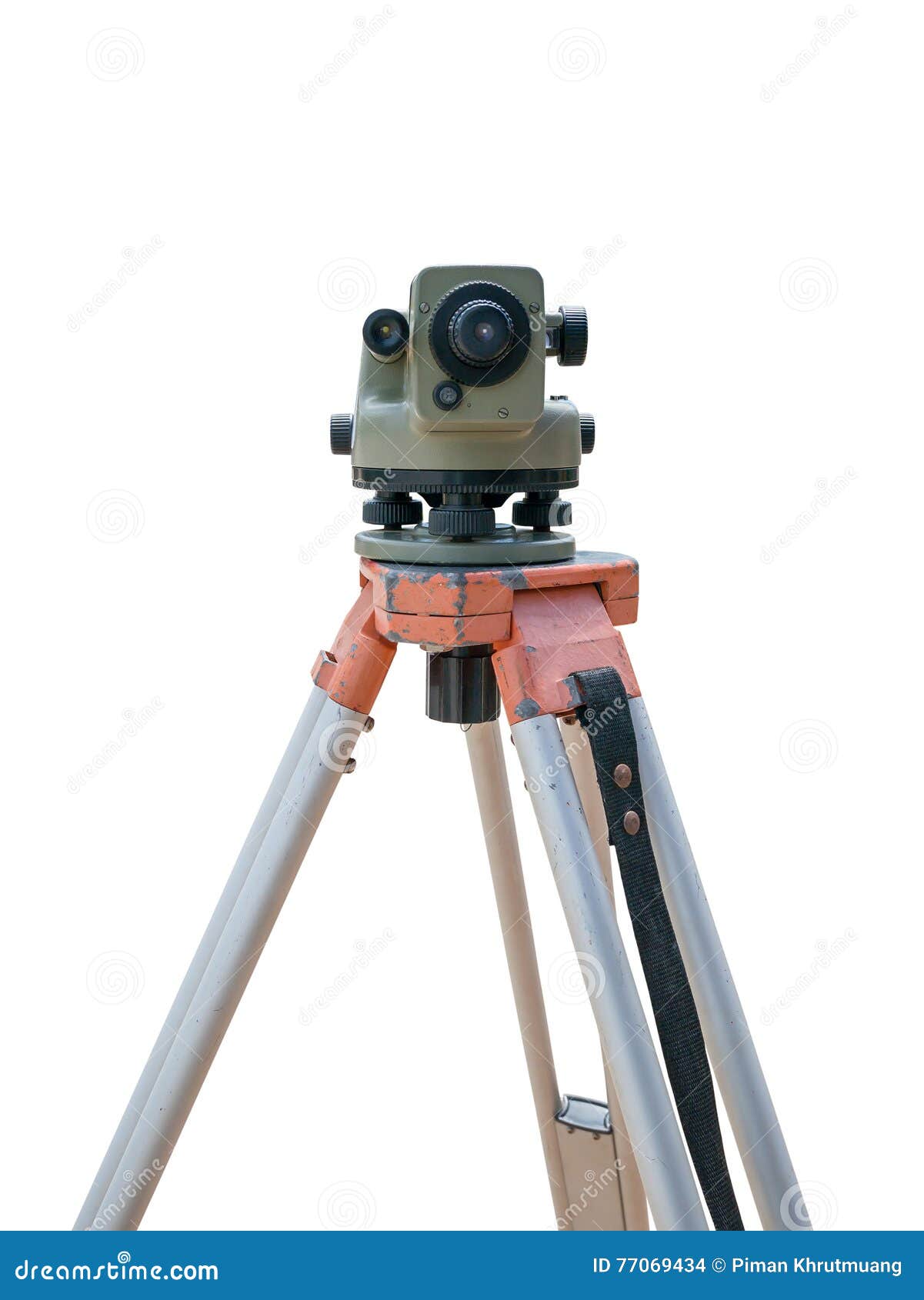 Theodolite Level Tool Isolated Stock Photo - Image of equipment ...