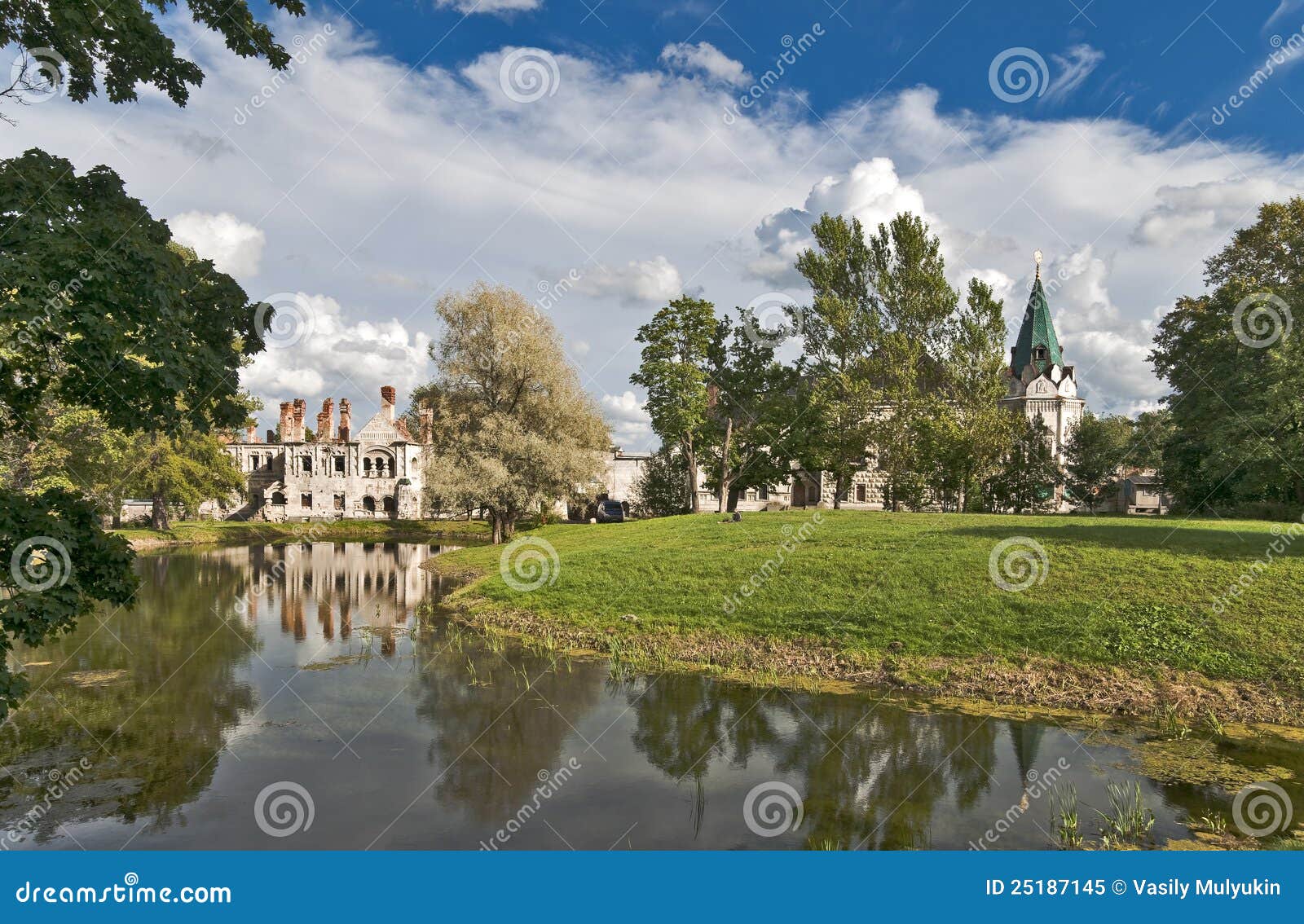 Theodore town stock image. Image of clouds, reflection - 25187145