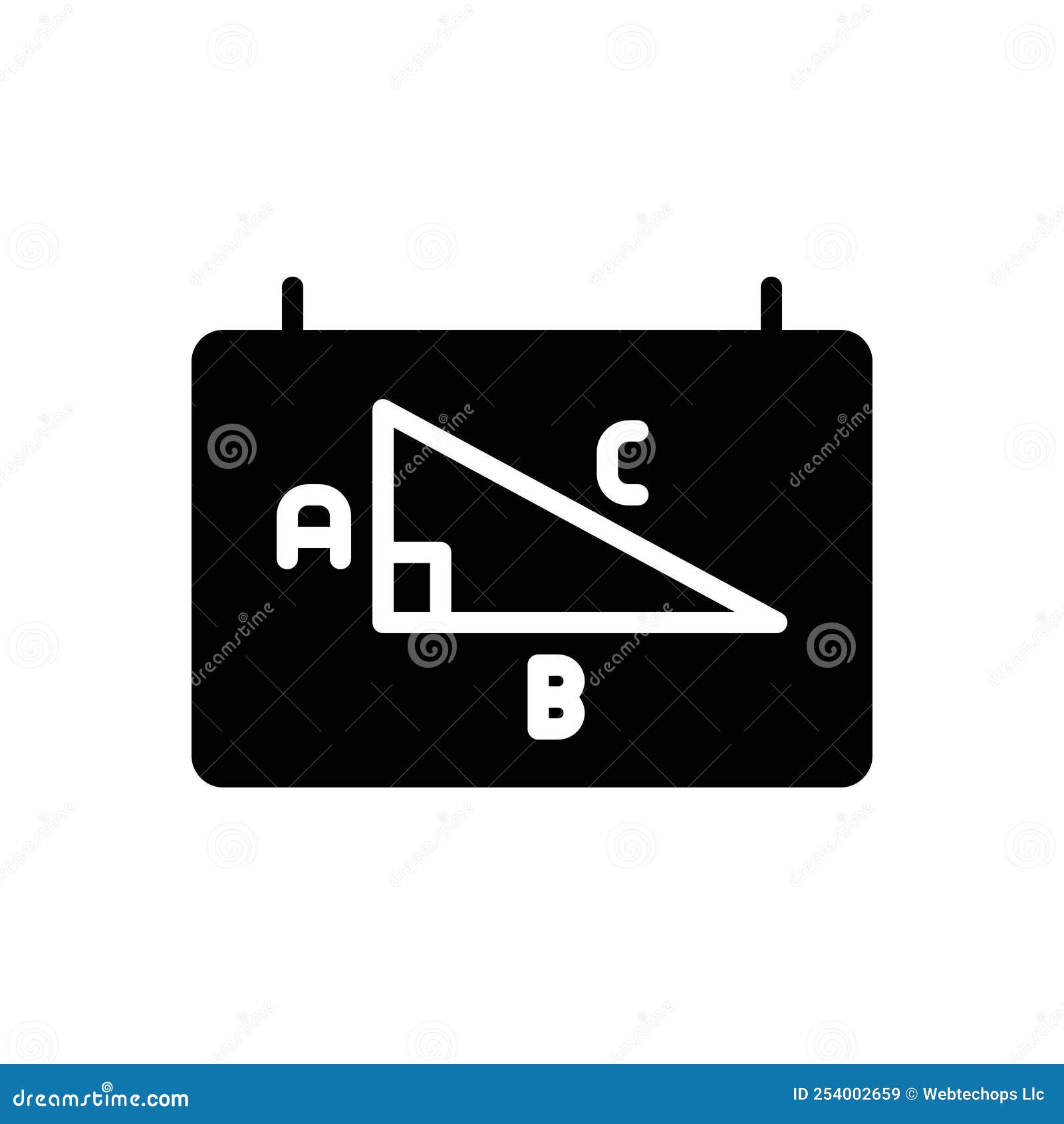 Black Solid Icon for Theorem, Rule and Formula Stock Illustration ...