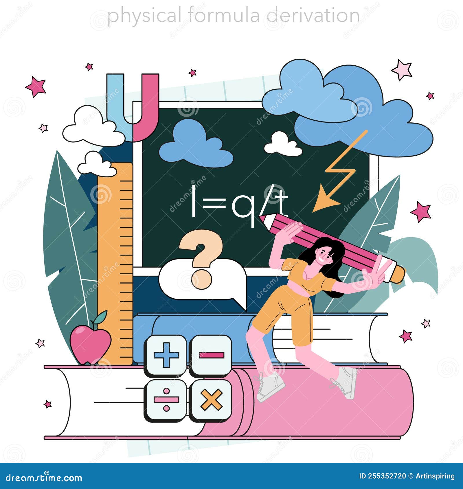 Physicist Concept. Scientist Explore Electricity, Magnetism, Light Wave ...
