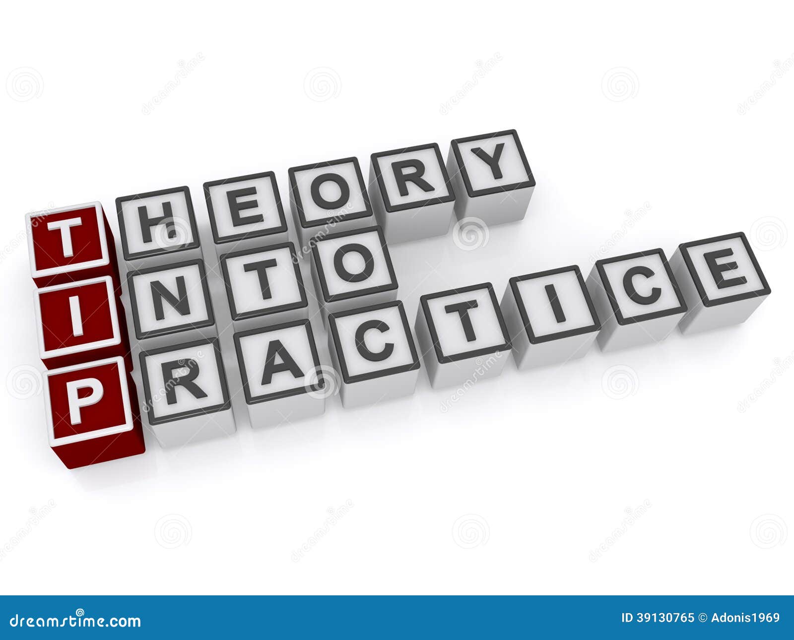 Theorie in praktijk stock illustratie. Illustration of uiteinde - 39130765