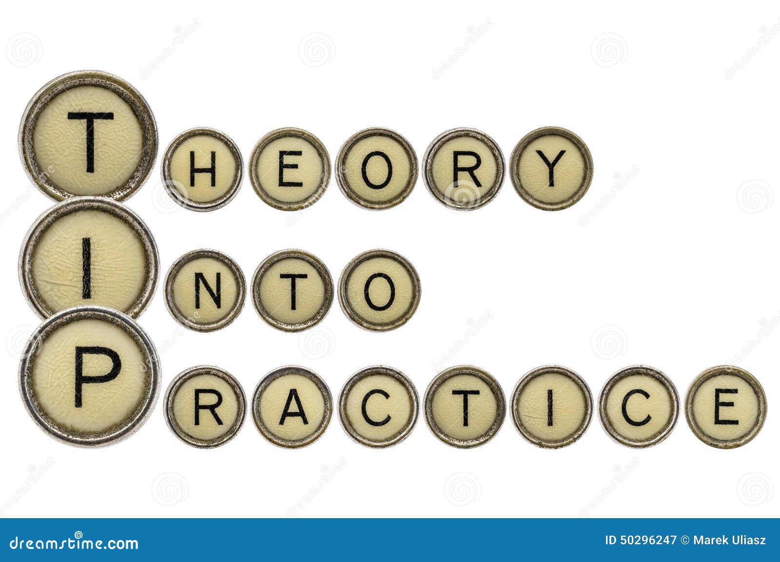 Theorie in praktijk stock afbeelding. Image of tekst - 50296247