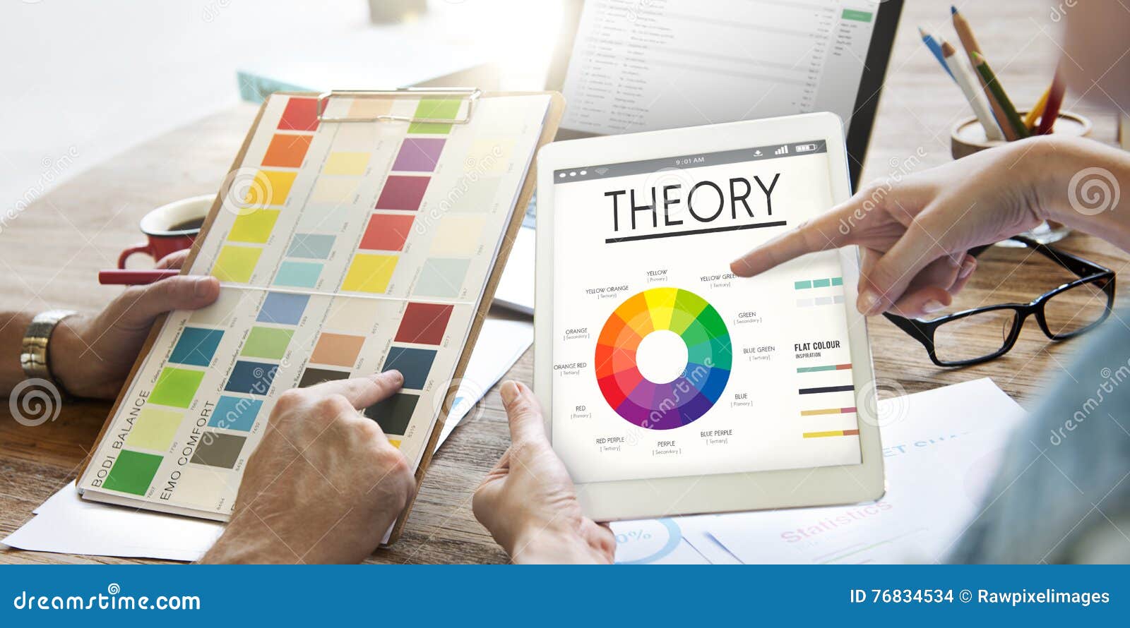 Theory Graphic Chart Color Scheme Concept Stock Photo - Image of ...