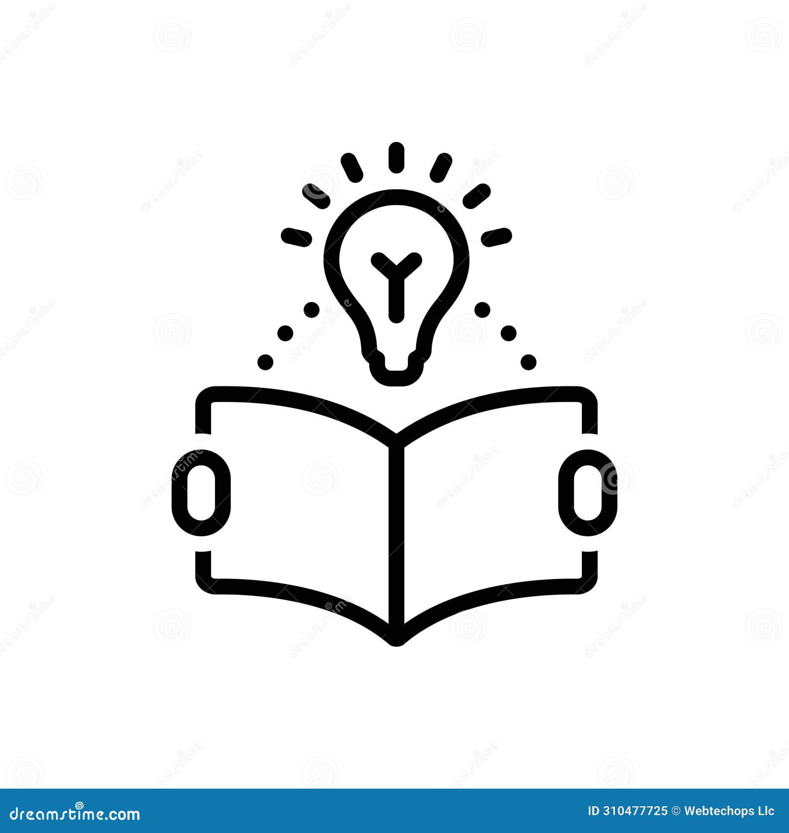 Black Line Icon for Theory, Concept and Study Stock Vector ...