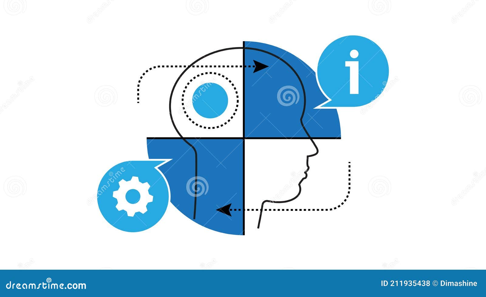 Theory Practice Concept Word Zoomed With Magnifying Glass. Illustration ...