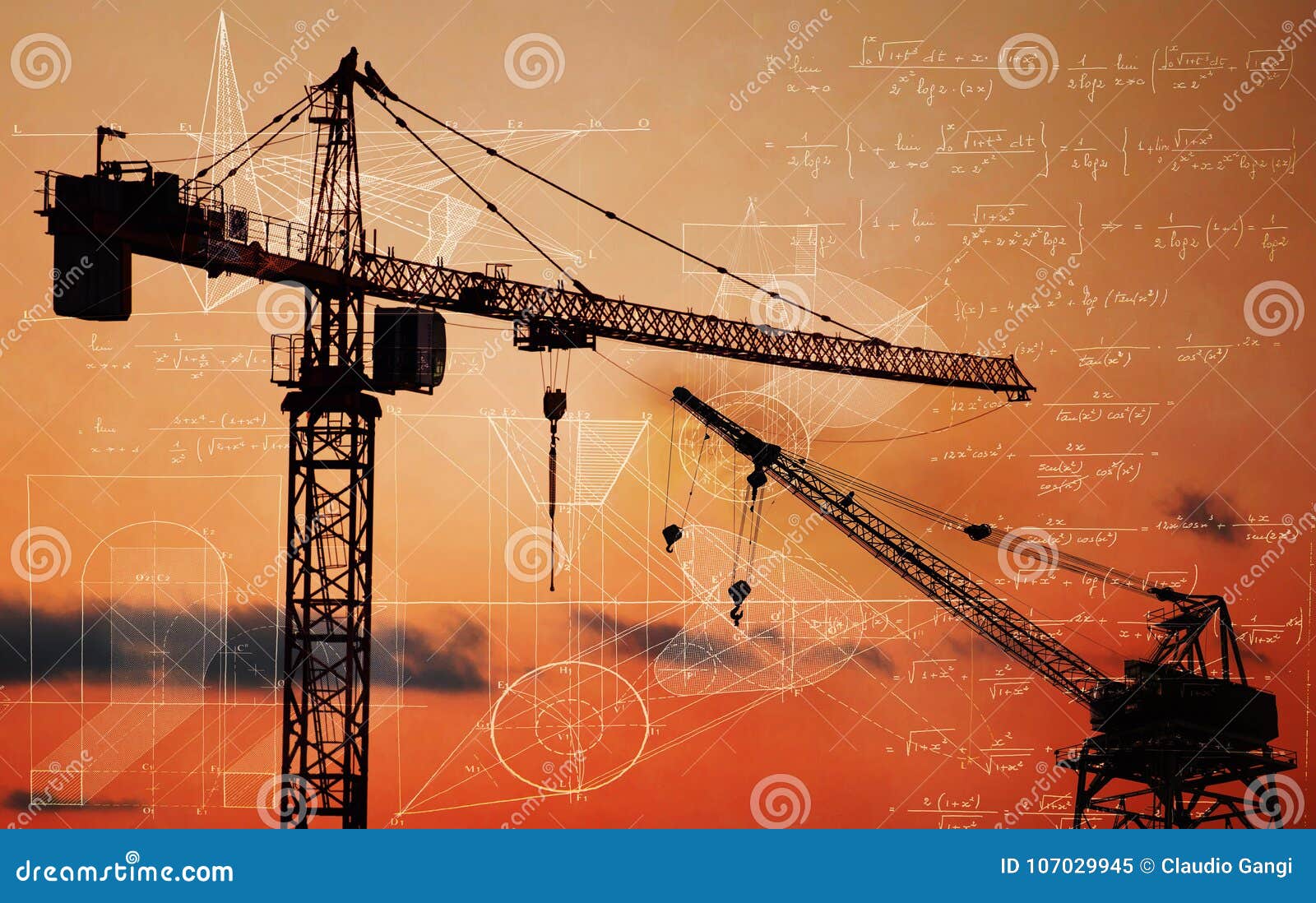 Theory and Practice - Construction Concept Stock Image - Image of ...