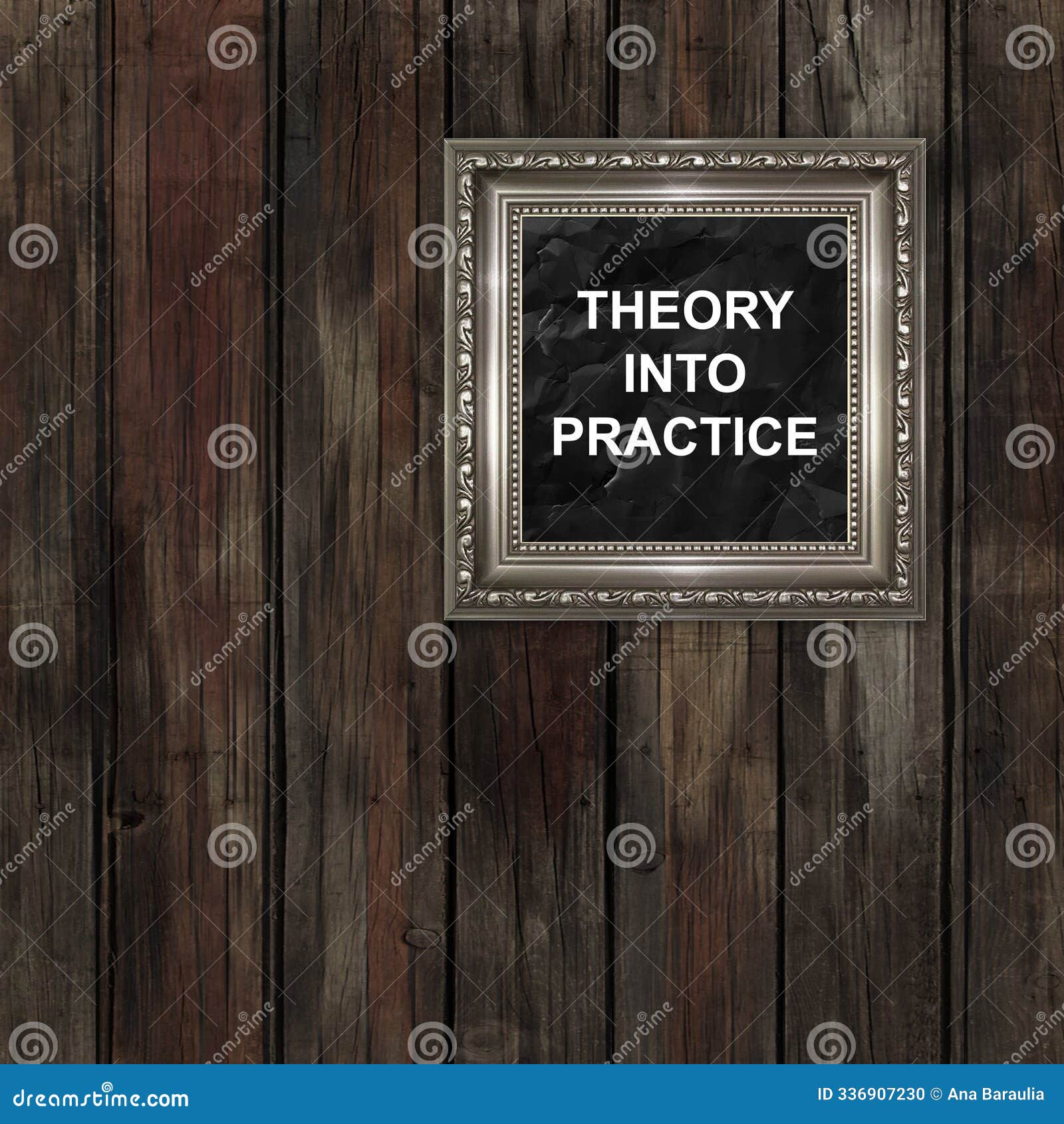 Theory into Practice Text Message Written on Note Page. Education and ...