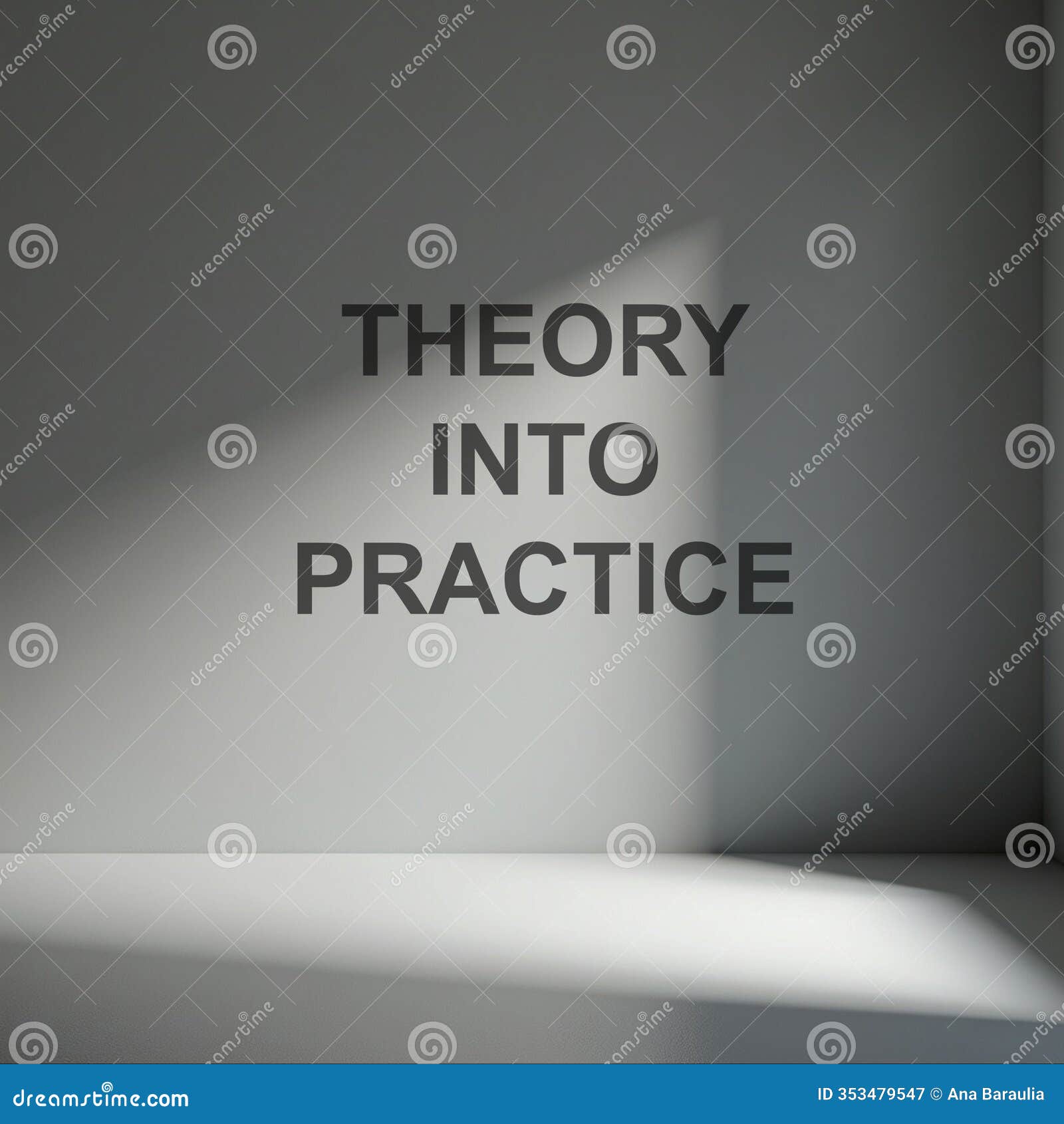Theory into Practice Text Message Written on Note Page. Education and ...