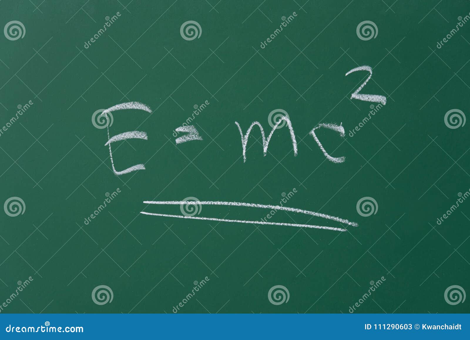 Theory of Relativity Formula Written on Chalkboard Stock Image - Image ...