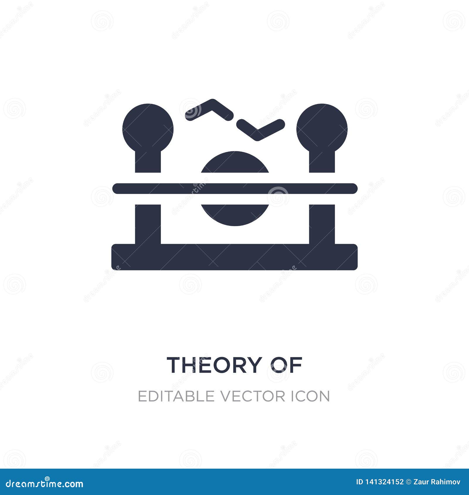 Theory of Relativity Icon on White Background. Simple Element ...