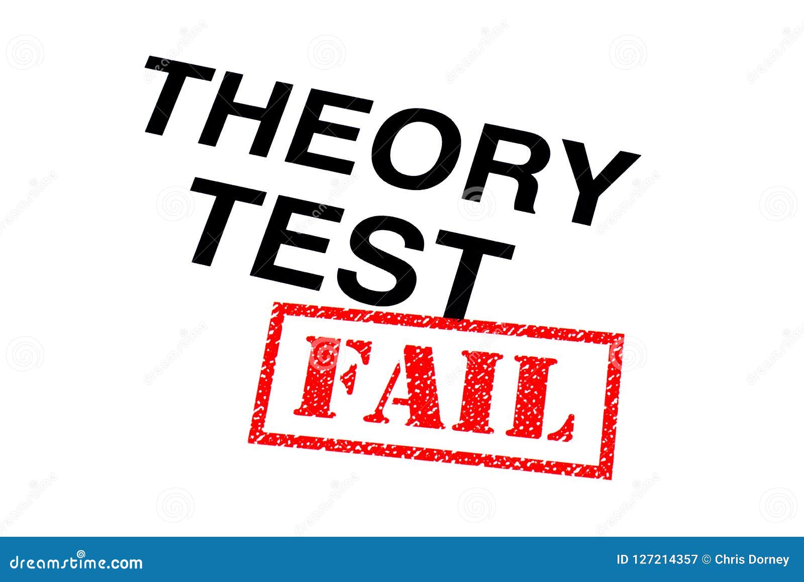 Theory Test Fail stock illustration. Illustration of learner - 127214357