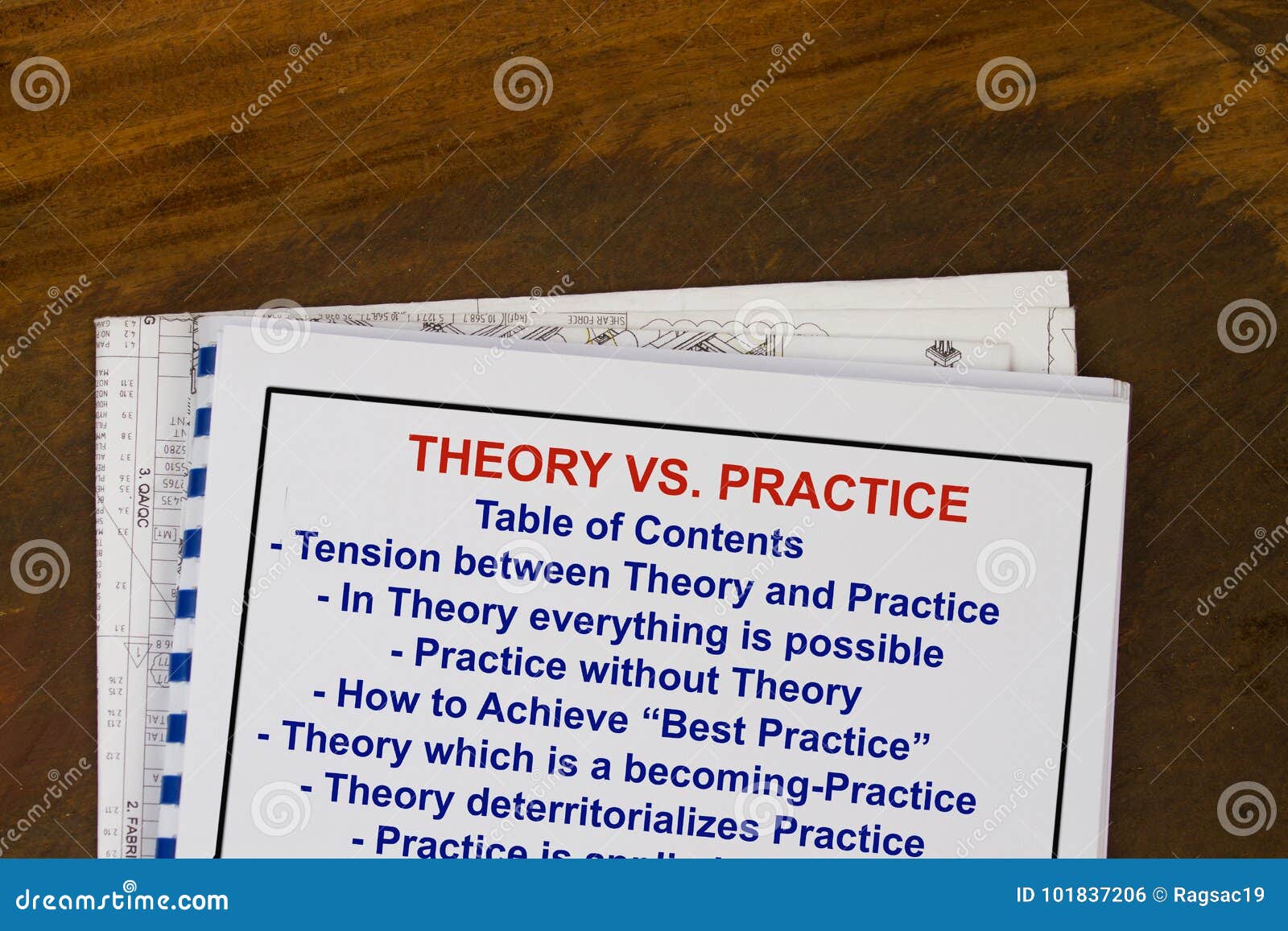 Theory vs practice concept stock photo. Image of experience - 101837206