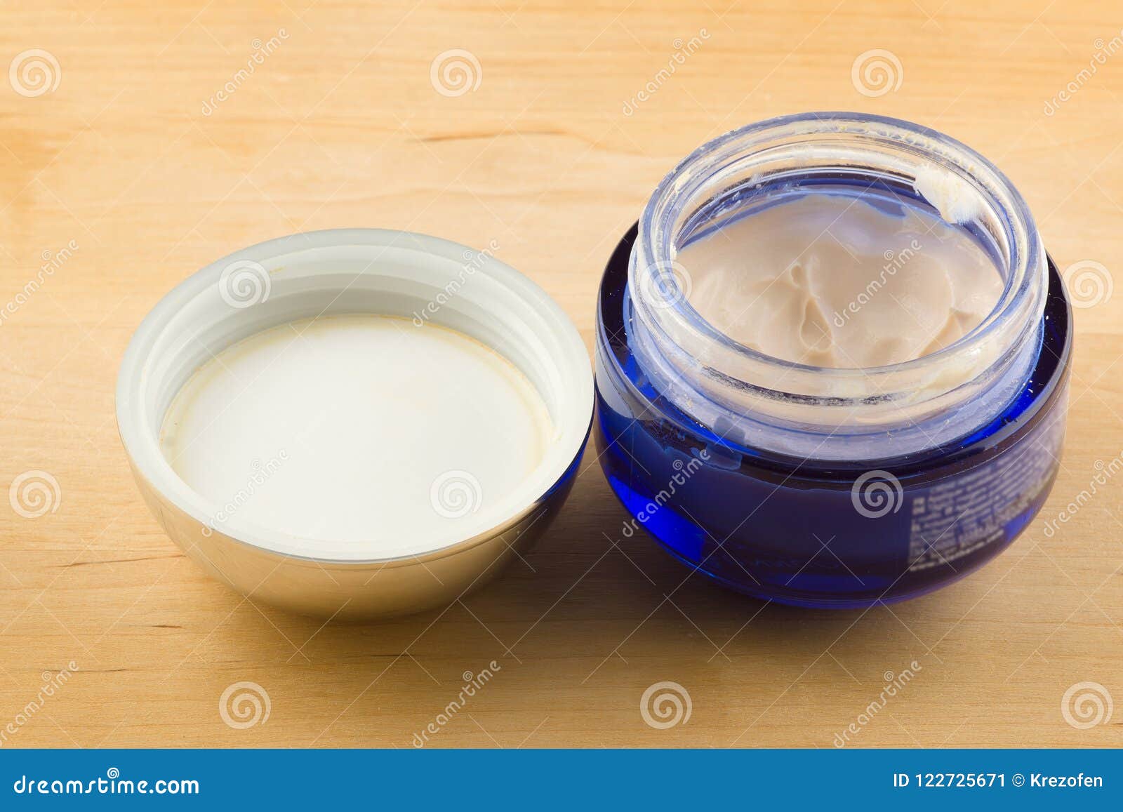 Therapeutic Cream in a Container Stock Image - Image of packaging ...