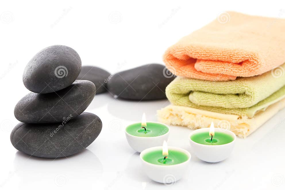 Therapeutic stones stock image. Image of life, bath, indoors - 28341443