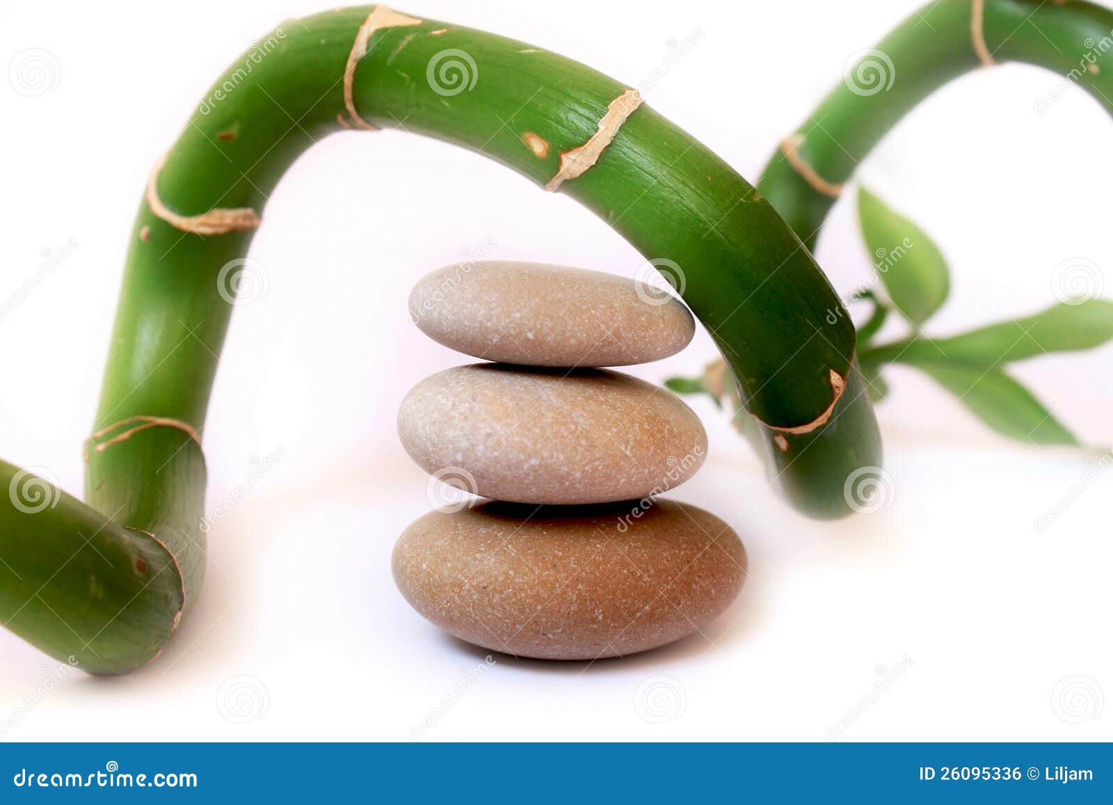 Theraphy Spa Stones with Bamboo Stock Photo - Image of leaf ...