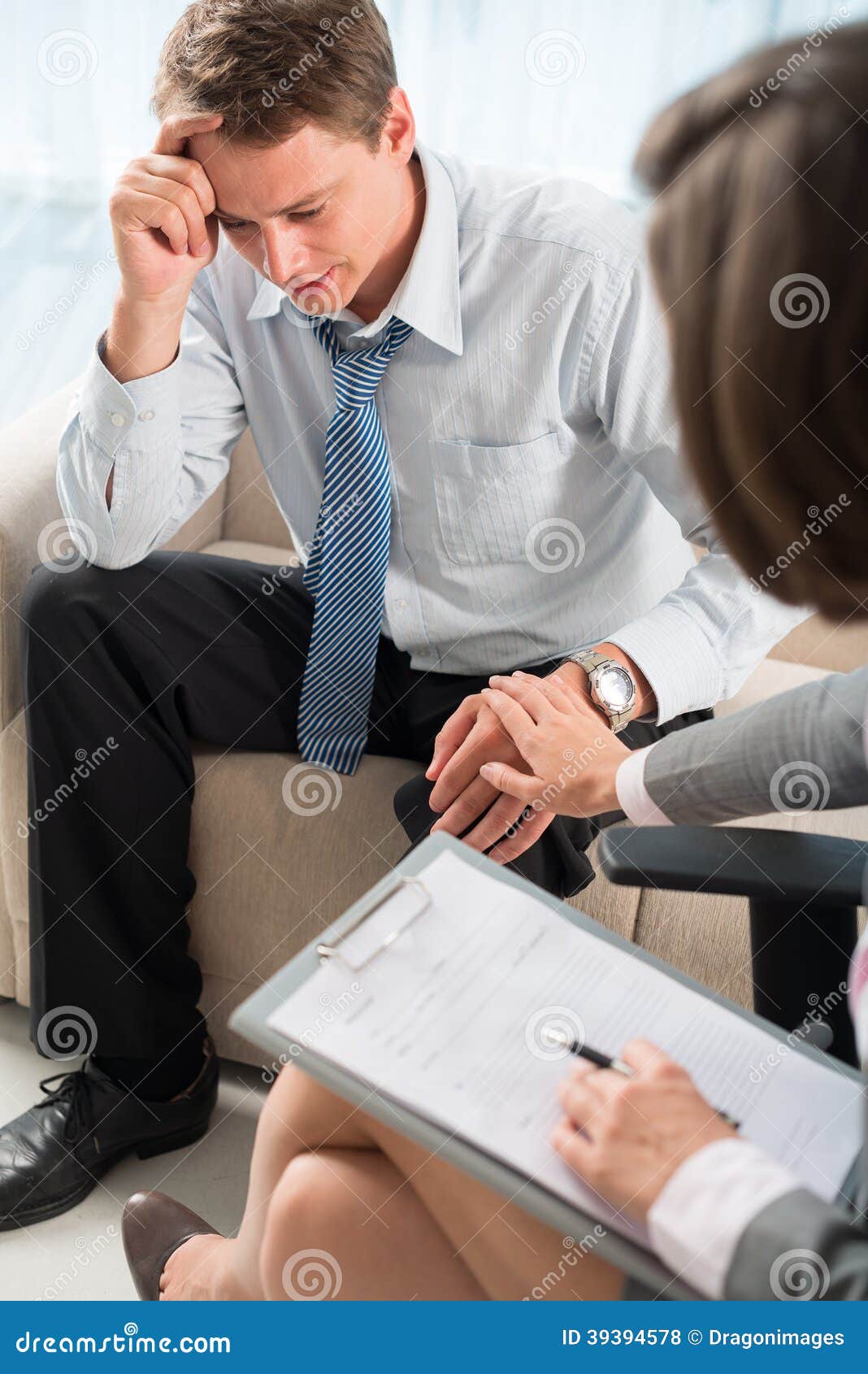 Therapie het troosten stock foto. Image of nadruk, benoeming - 39394578