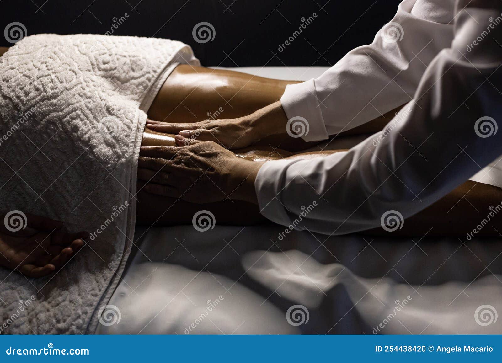 Therapist Doing Massage To Patient. Stock Photo - Image of hand ...