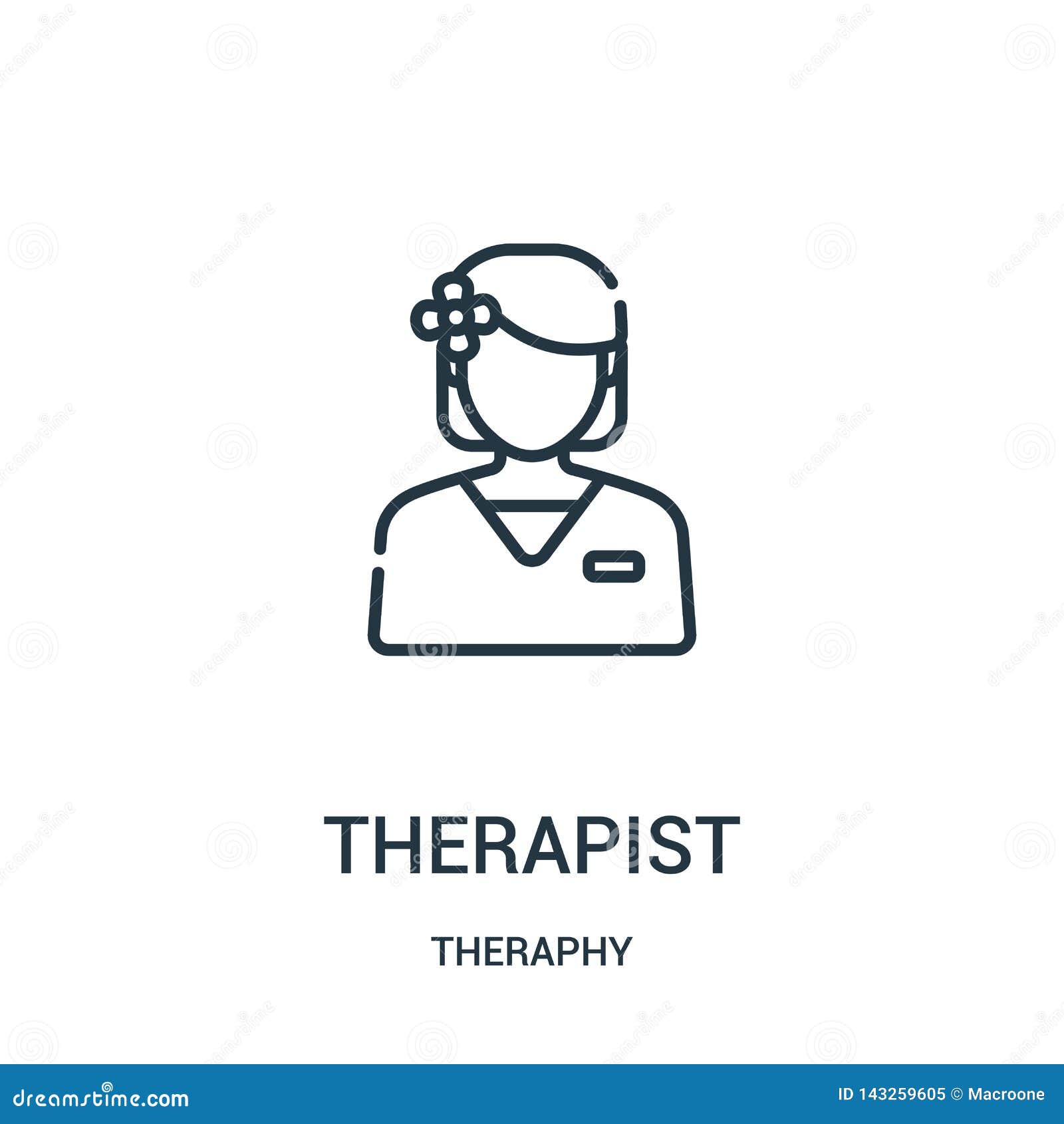 Therapist Icon Vector from Theraphy Collection. Thin Line Therapist ...