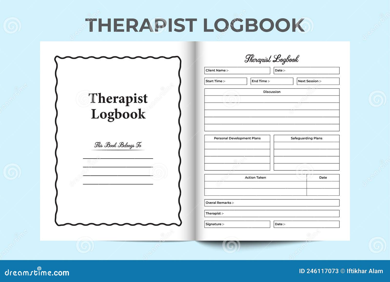 KDP Interior Client Tracking Journal. Business Client Information And ...