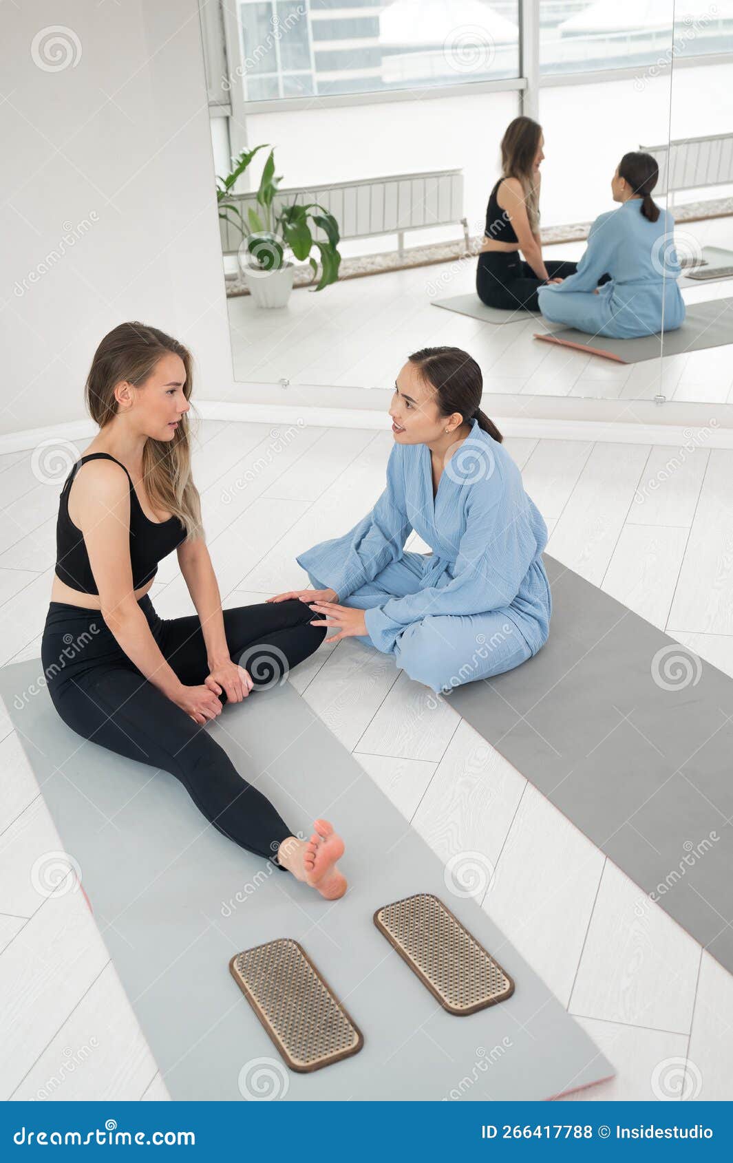 The Therapist Supports the Client after Standing on the Sadhu Boards ...
