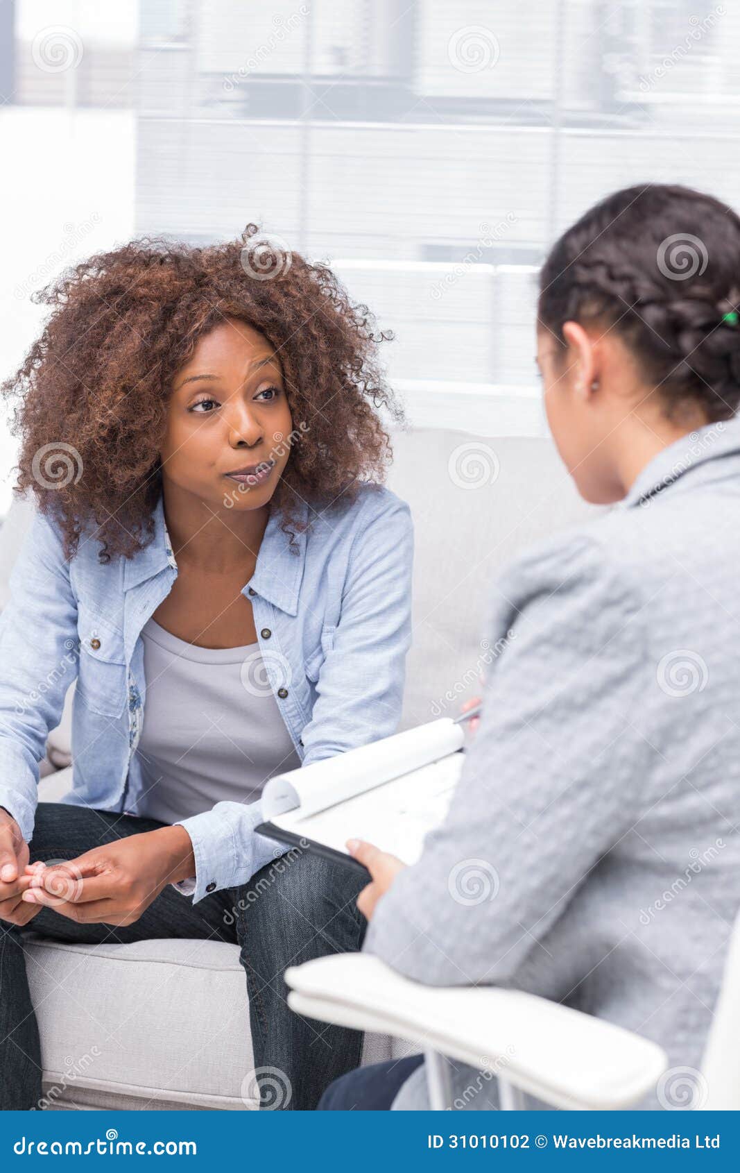 Therapist taking notes stock photo. Image of depressed - 31010102