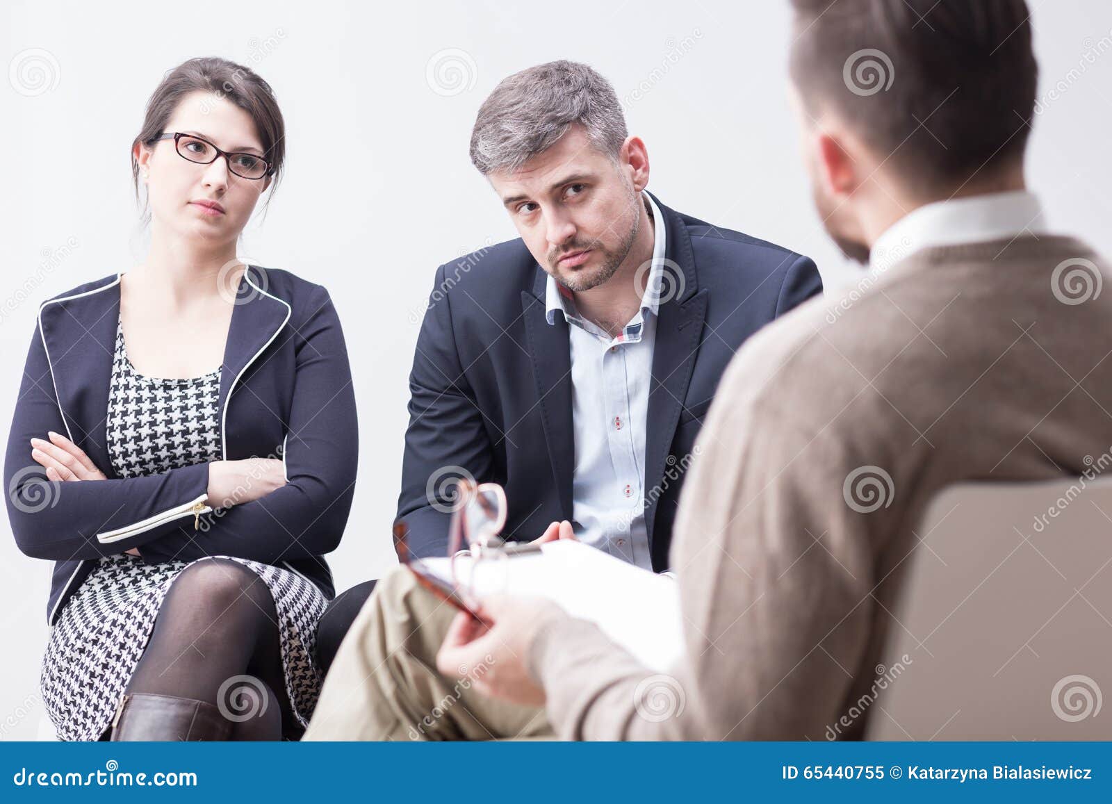 Therapist is Talking about Problems Stock Image - Image of ...