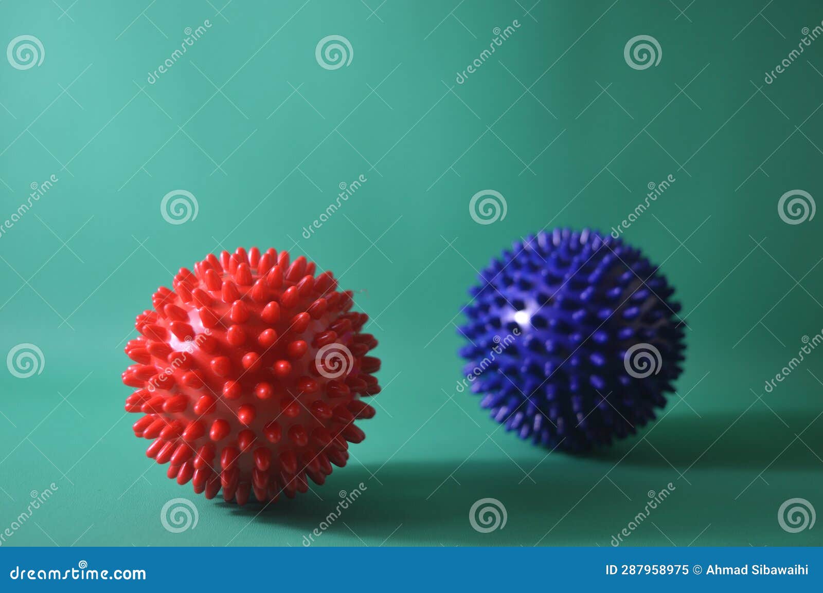 Therapy Ball for Massage on Grass Background Stock Image - Image of ...