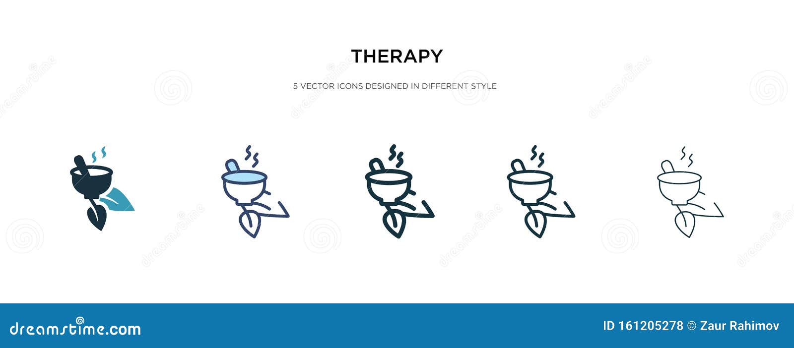 Therapy Icon in Different Style Vector Illustration. Two Colored and ...