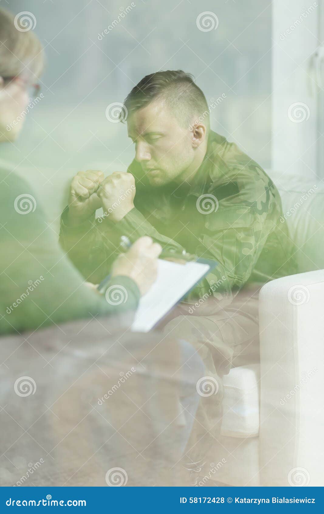 Therapy of Psychical Trauma Stock Photo - Image of mental, fight: 58172428