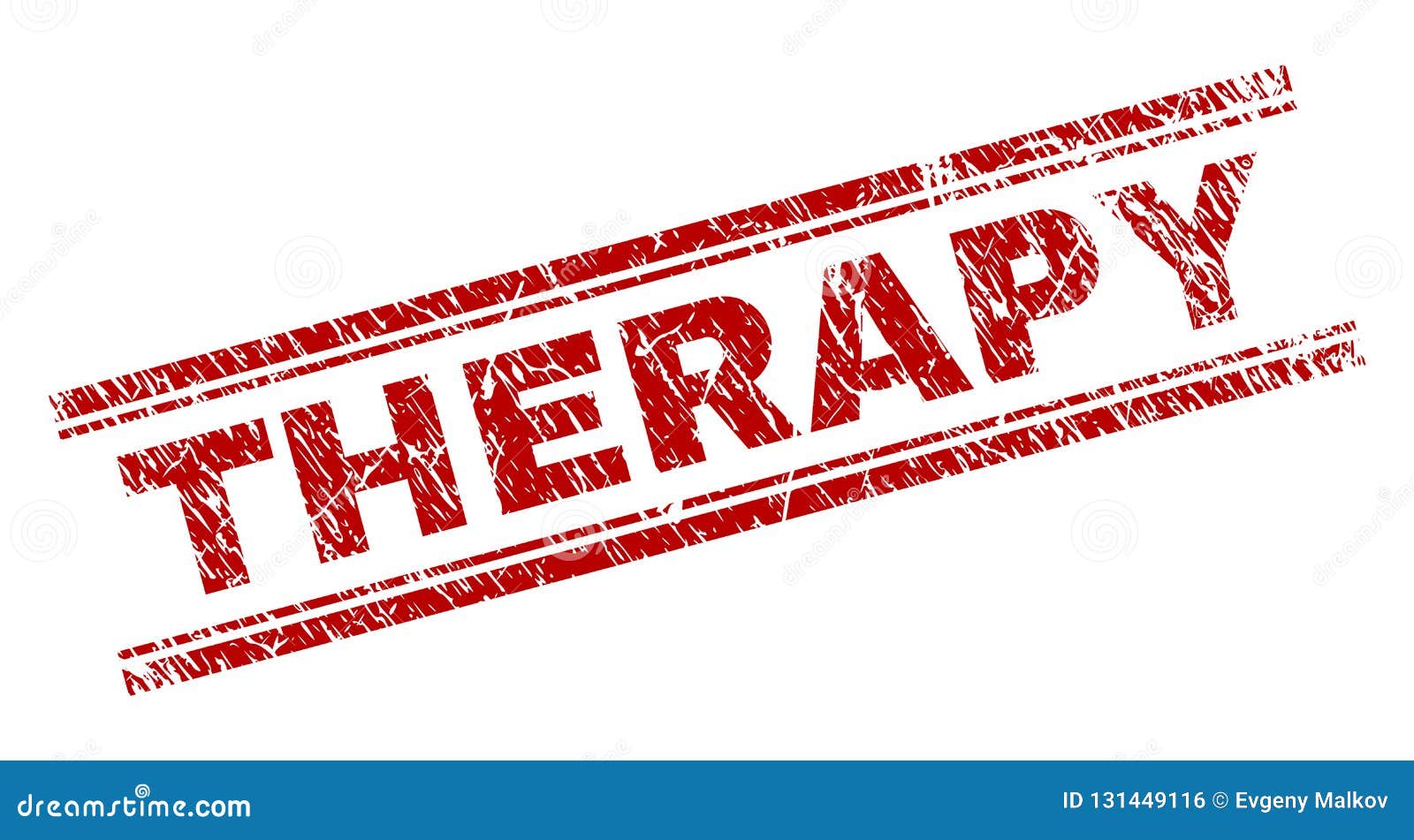 Grunge Textured THERAPY Stamp Seal Stock Vector - Illustration of ...