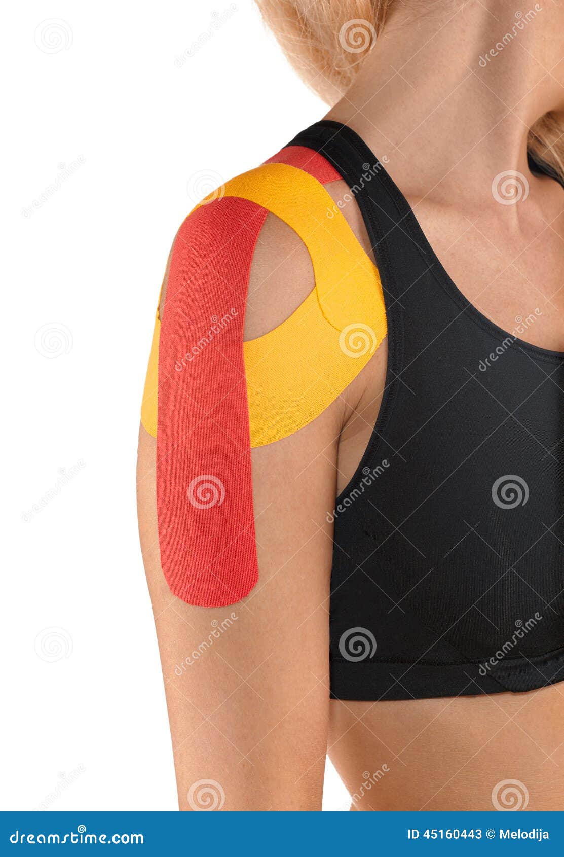 Therapy with tex tape stock image. Image of muscle, easing - 45160443