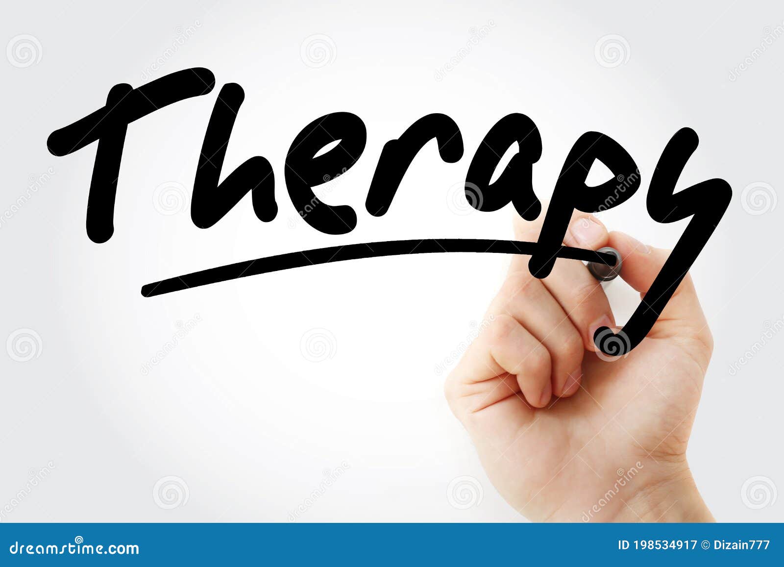 Therapy text with marker stock image. Image of care - 198534917
