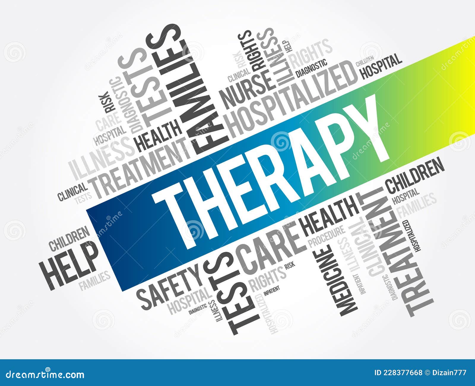 Therapy Word Cloud Collage, Health Concept Background Stock ...