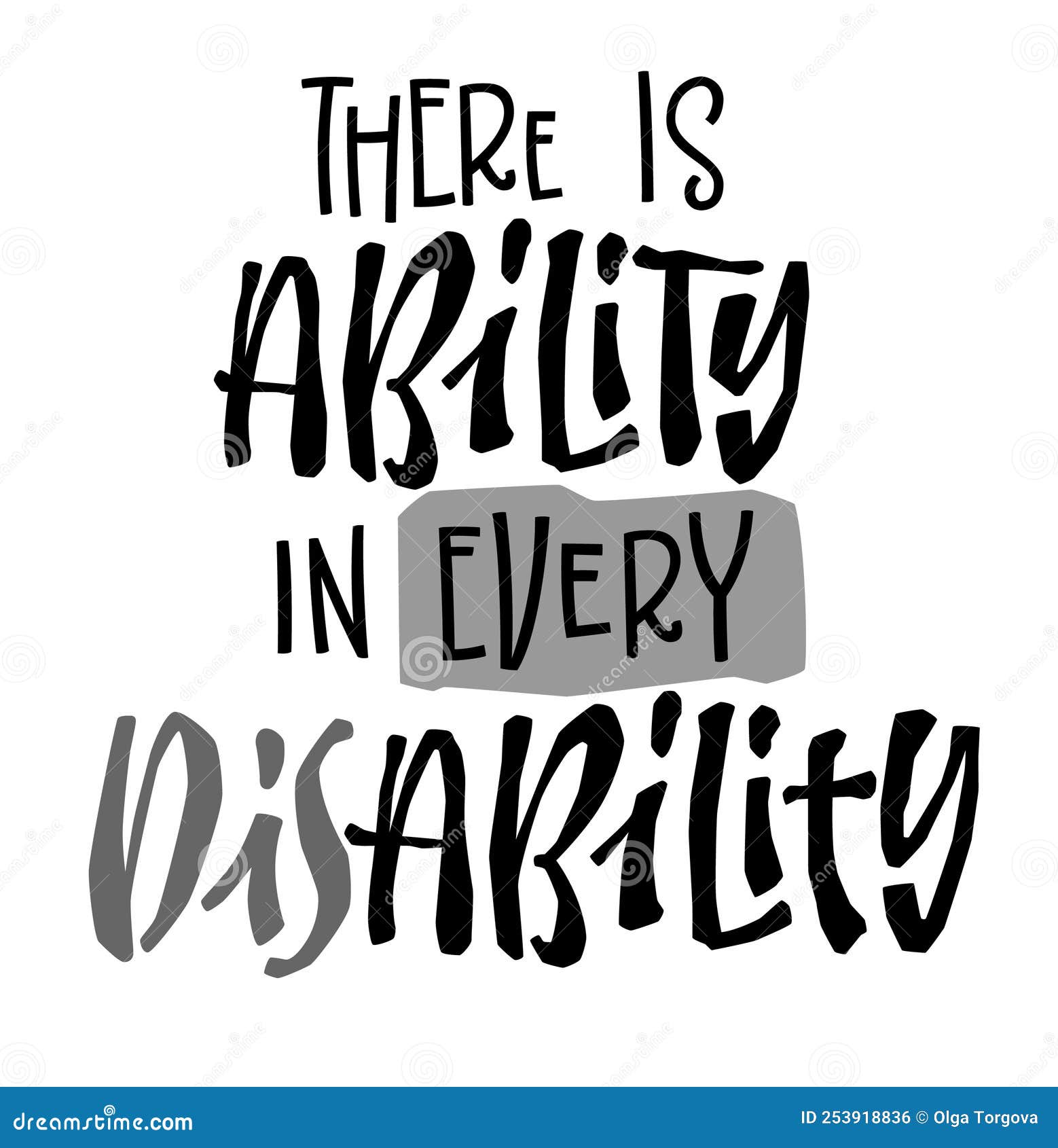 There is Ability in Every Disability - Supportive Lettering ...