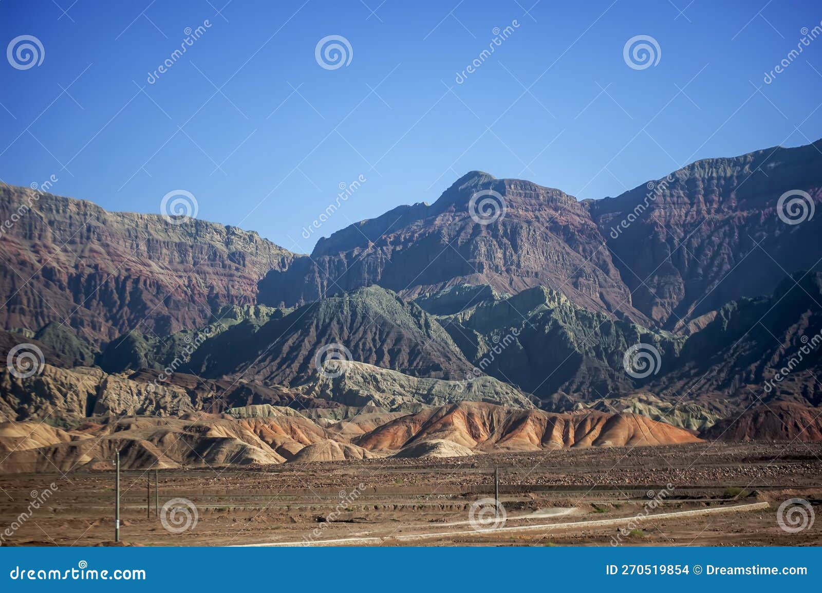 There are Beautiful Mountains in the Distance Stock Photo - Image of ...